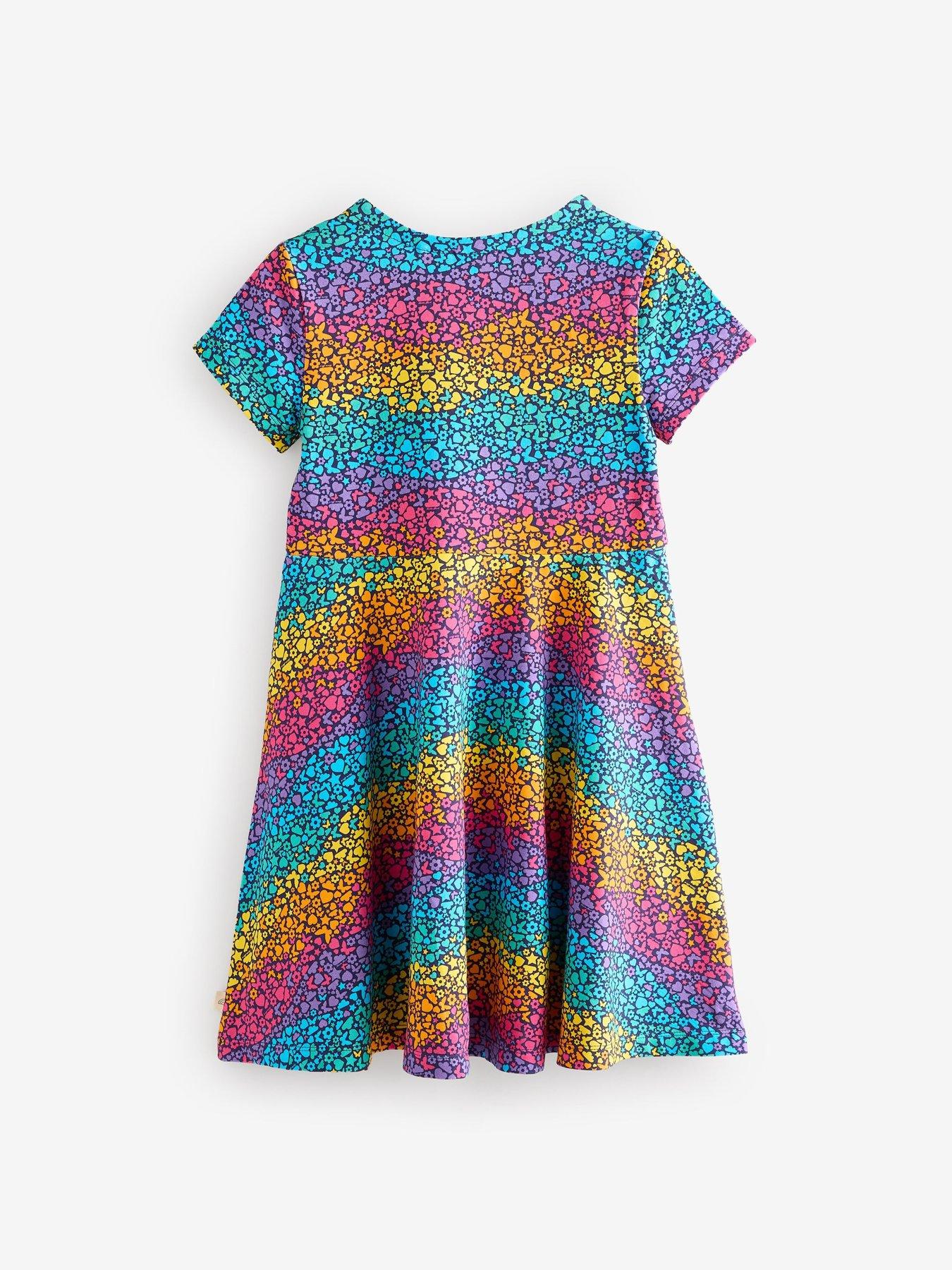 Little Bird Girls Short Sleeve Colourful Skater Dress - Multi | Very