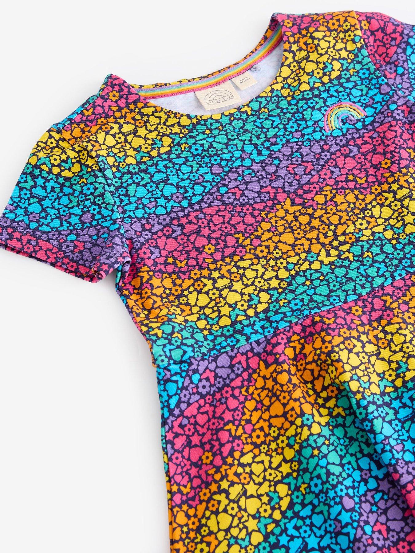 Little Bird Girls Short Sleeve Colourful Skater Dress - Multi | Very