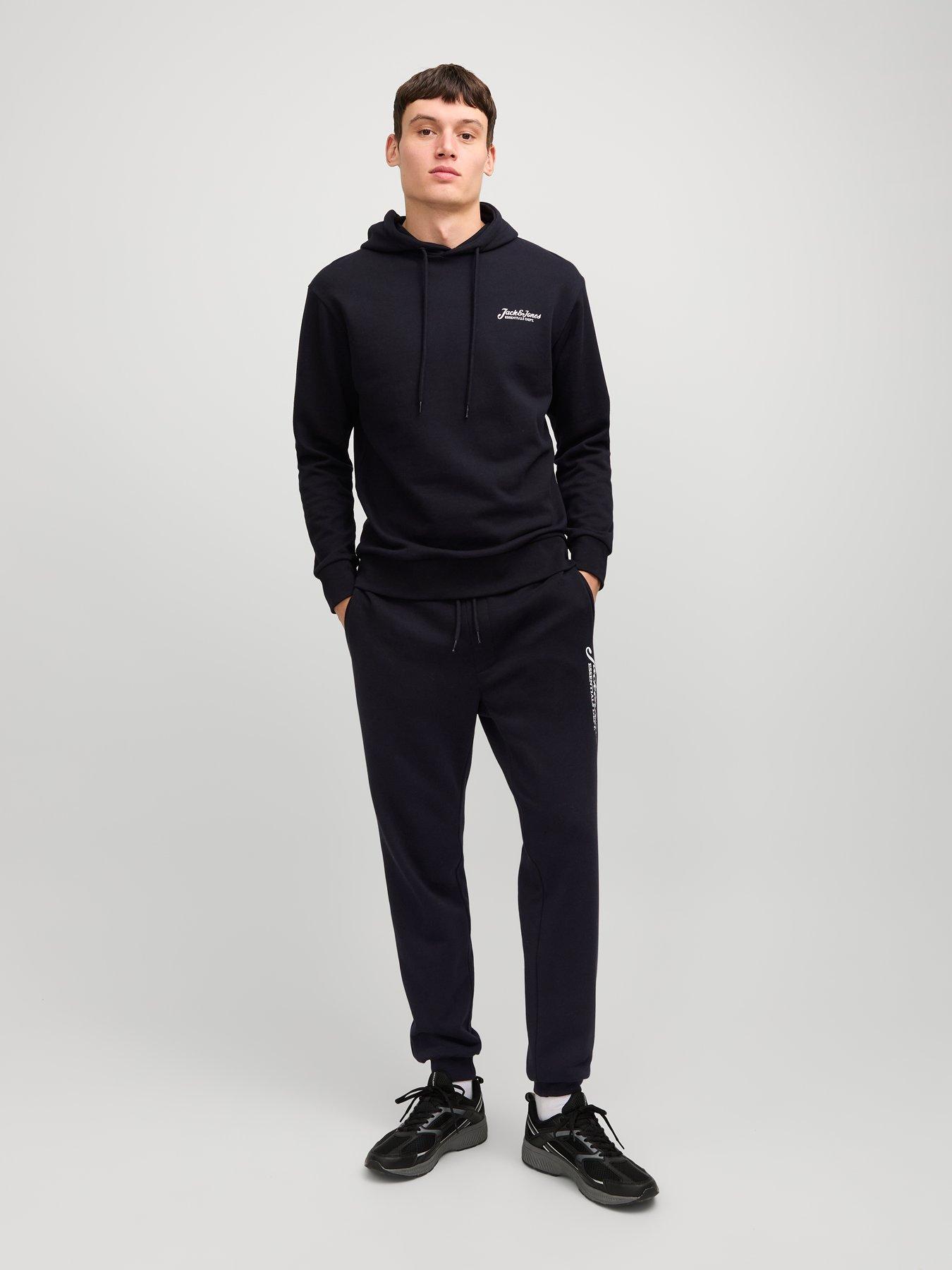 Jack & Jones Gordon Beau Script Logo Joggers - Black | Very