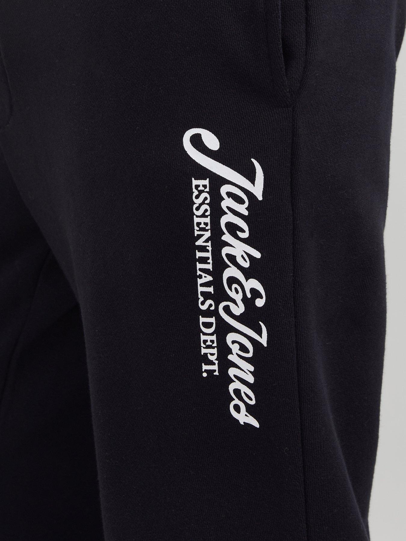 Jack & Jones Gordon Beau Script Logo Joggers - Black | Very