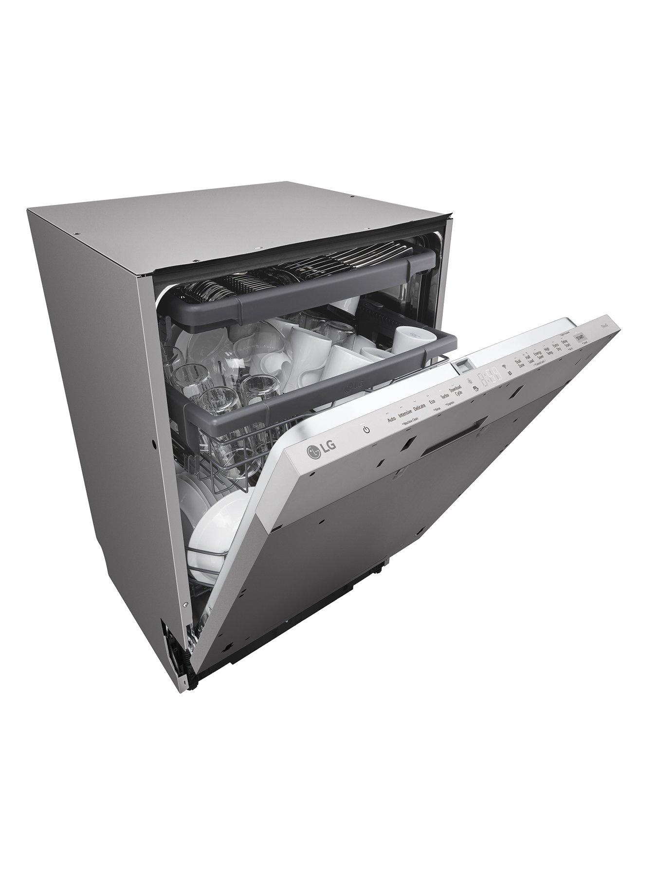 LG QuadWash DB243TX 14 PS WiFi Connected Integrated Full Size ...