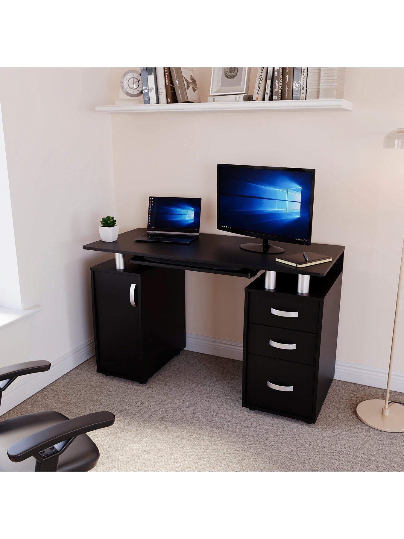 Vida Designs Otley 3 Drawer Computer Desk | Very