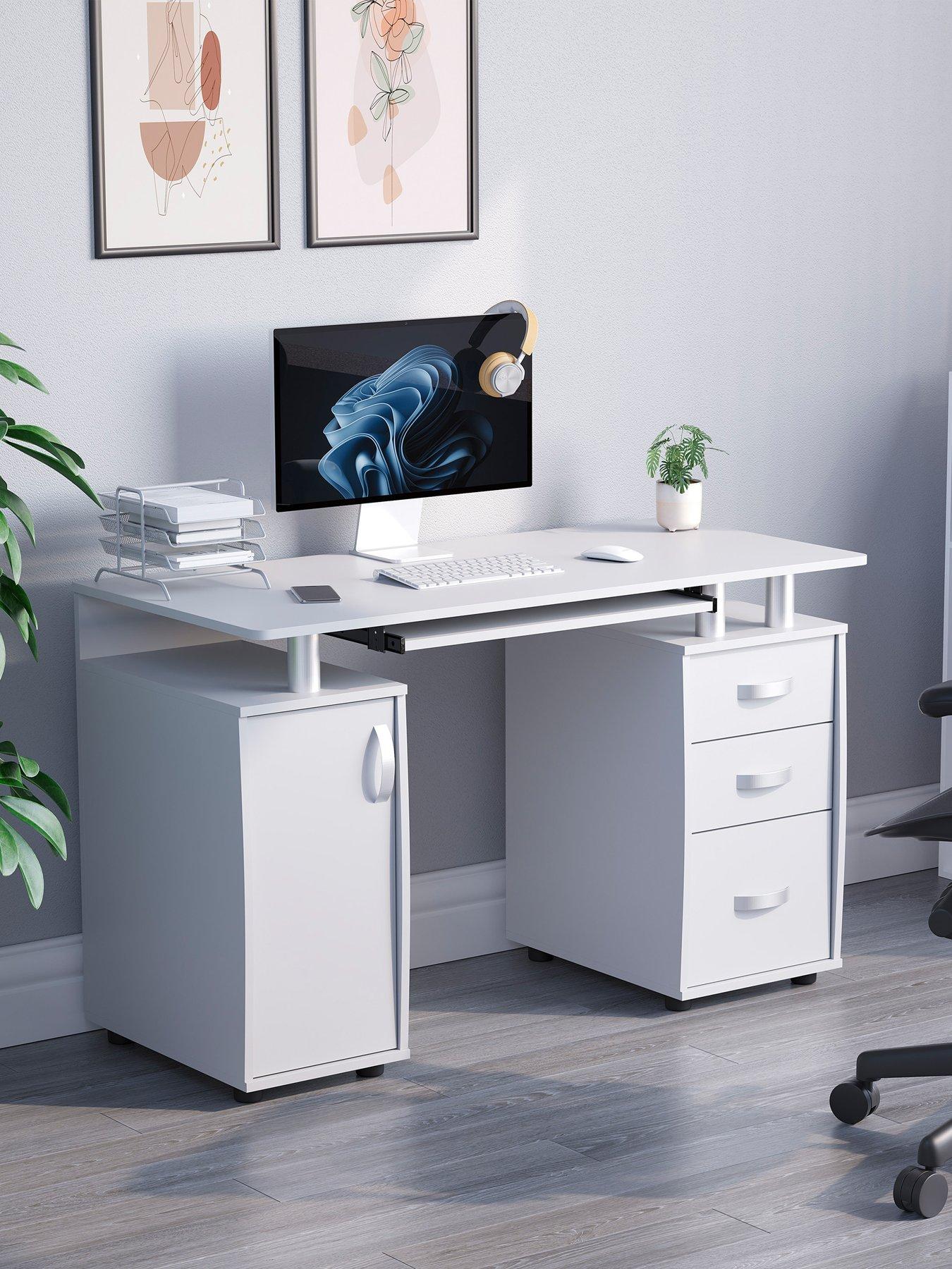 Vida Designs Otley 3 Drawer Computer Desk | Very