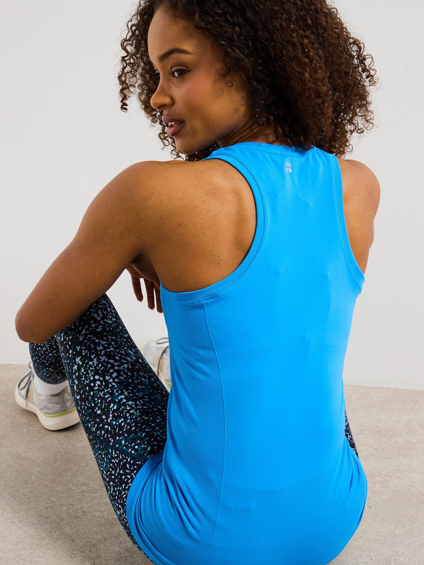 Sweaty Betty Womens Training Athlete Seamless Workout Tank Top - Blue ...