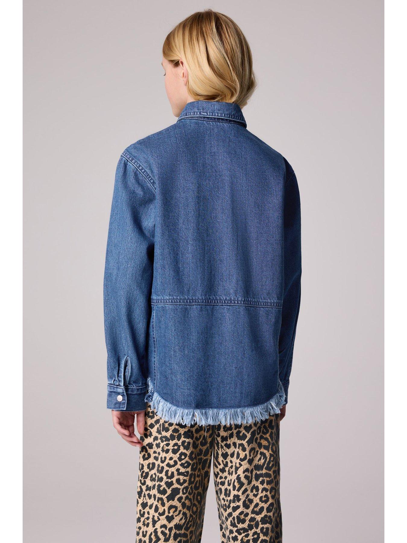 smALLSAINTS Girls Hettie Oversized Denim Shacket - Blue | Very