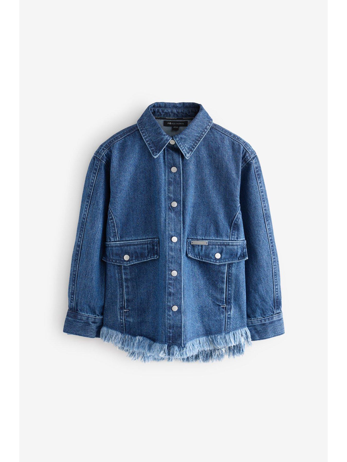 smALLSAINTS Girls Hettie Oversized Denim Shacket - Blue | Very