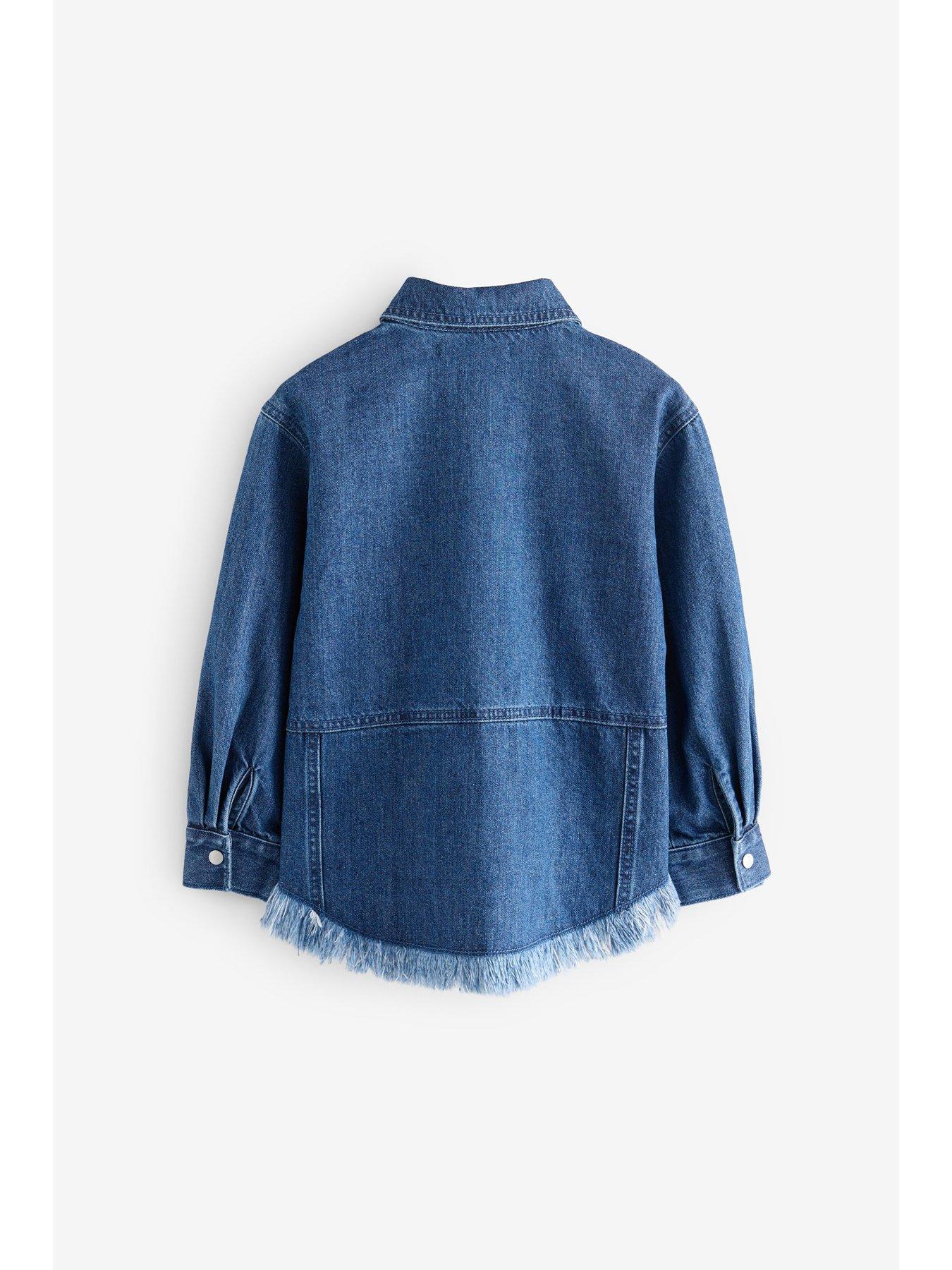 smALLSAINTS Girls Hettie Oversized Denim Shacket - Blue | Very