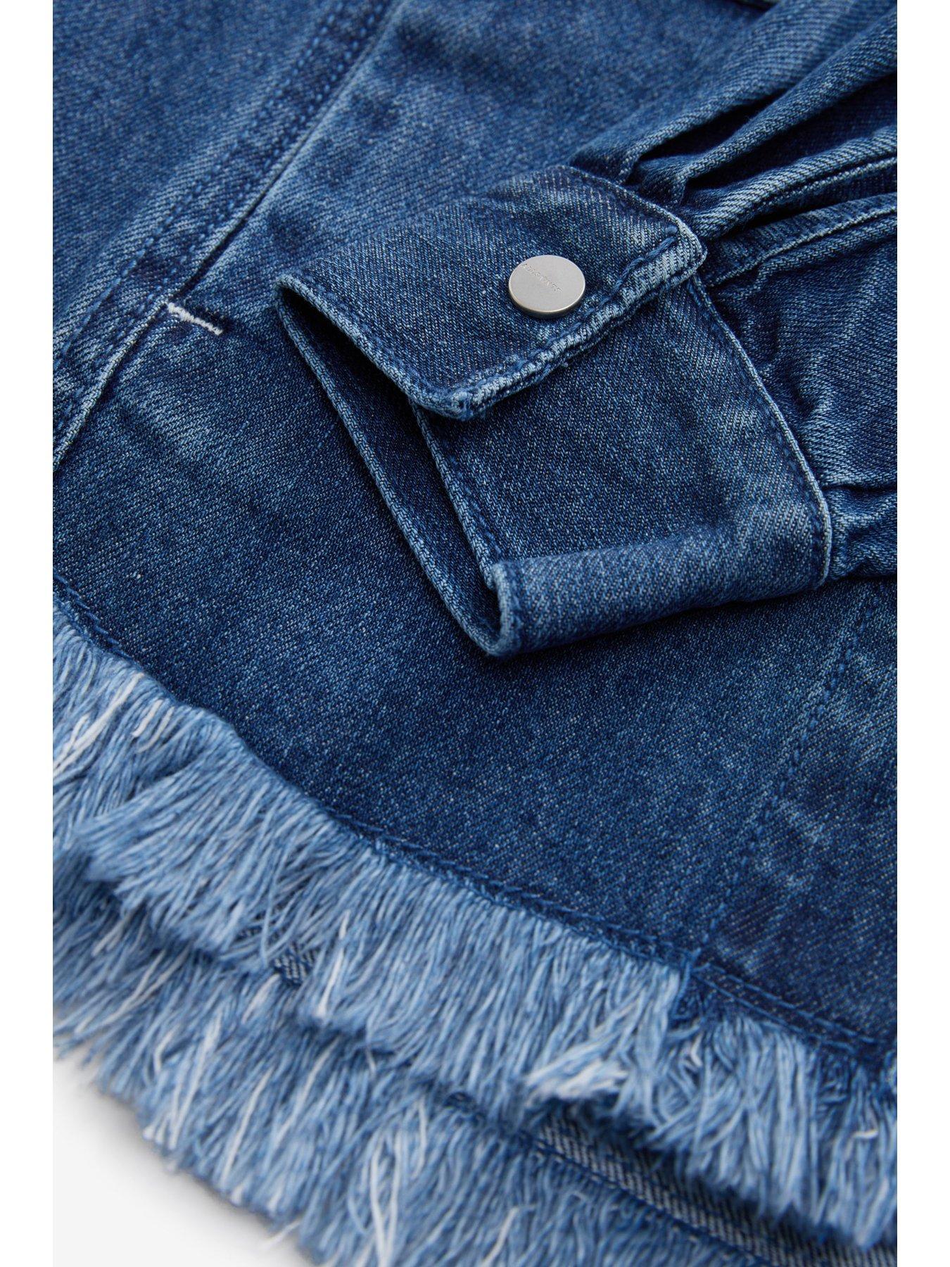 smALLSAINTS Girls Hettie Oversized Denim Shacket - Blue | Very