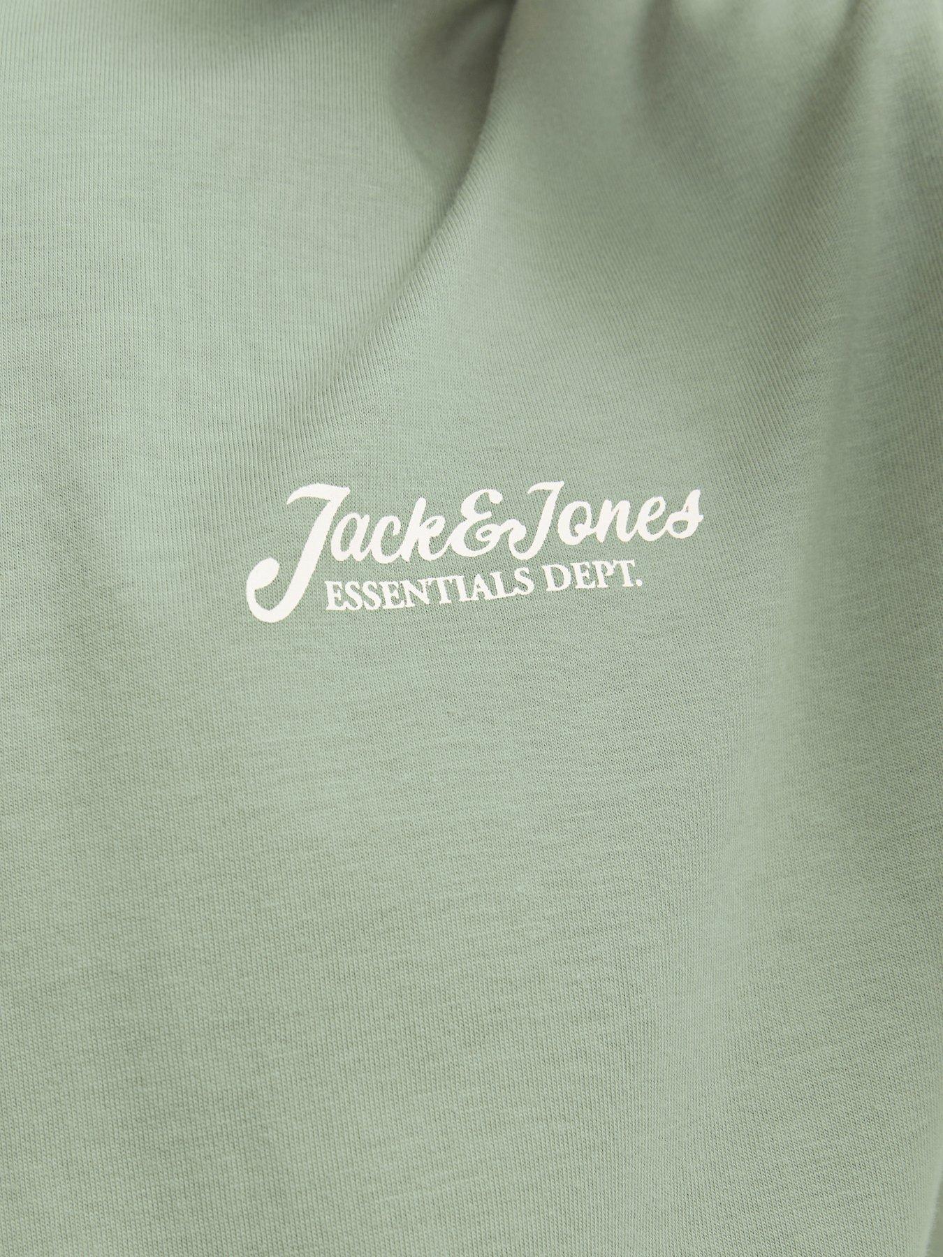 Jack & Jones Beau Script Logo T-shirt - Light Green | Very