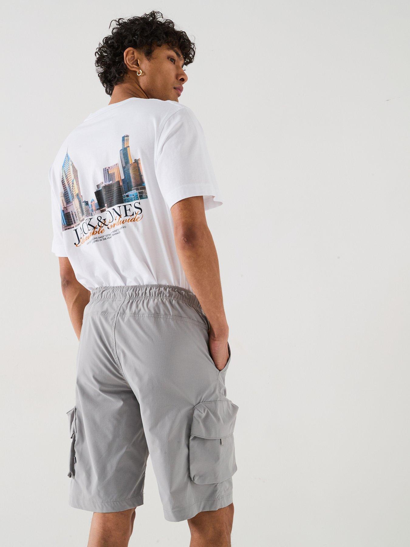 Jack & Jones Cole Hart Tech Cargo Shorts - Ultimate Grey | Very