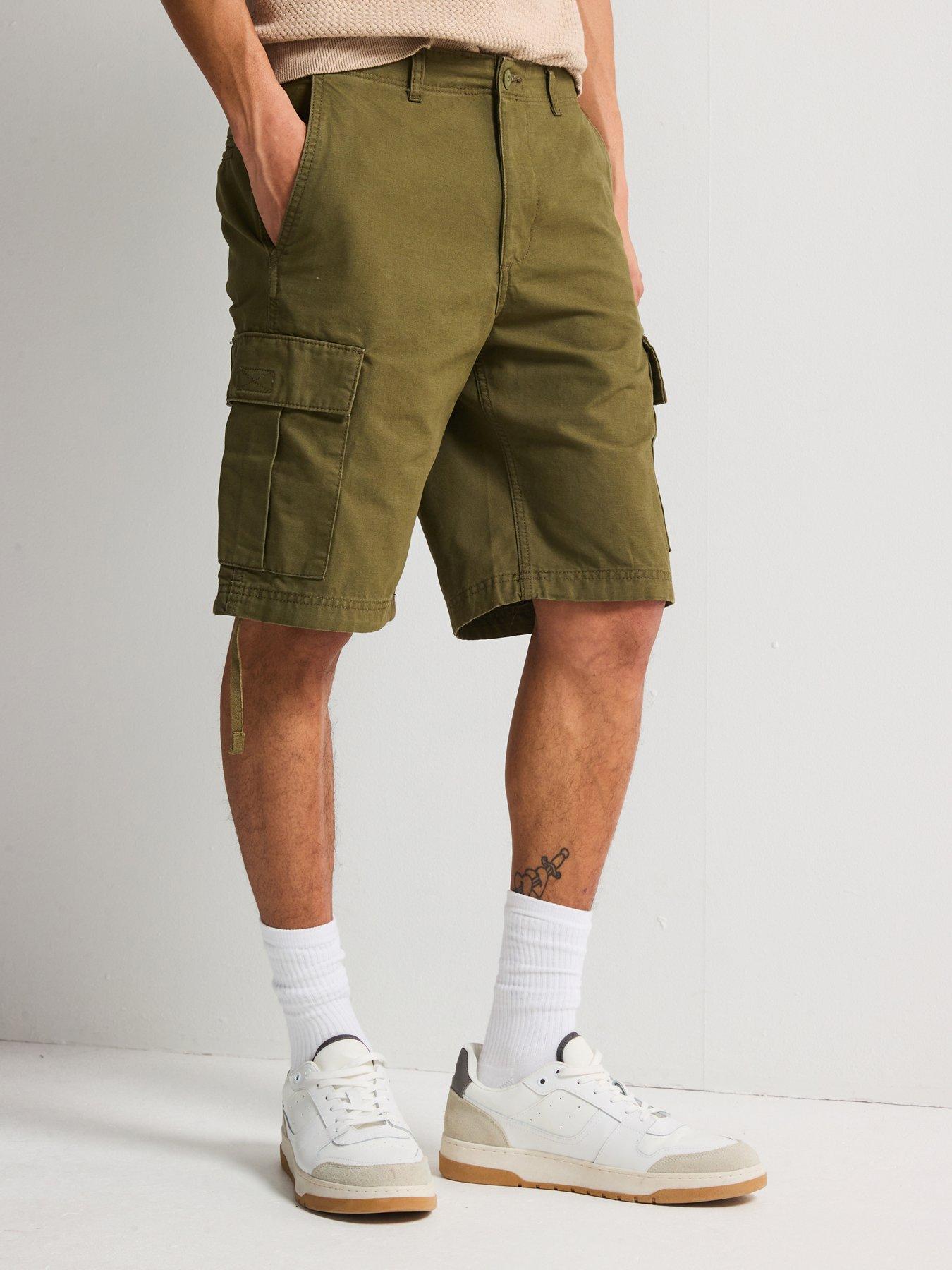Jack & Jones Cole Barkley Cargo Shorts - Olive Night | Very
