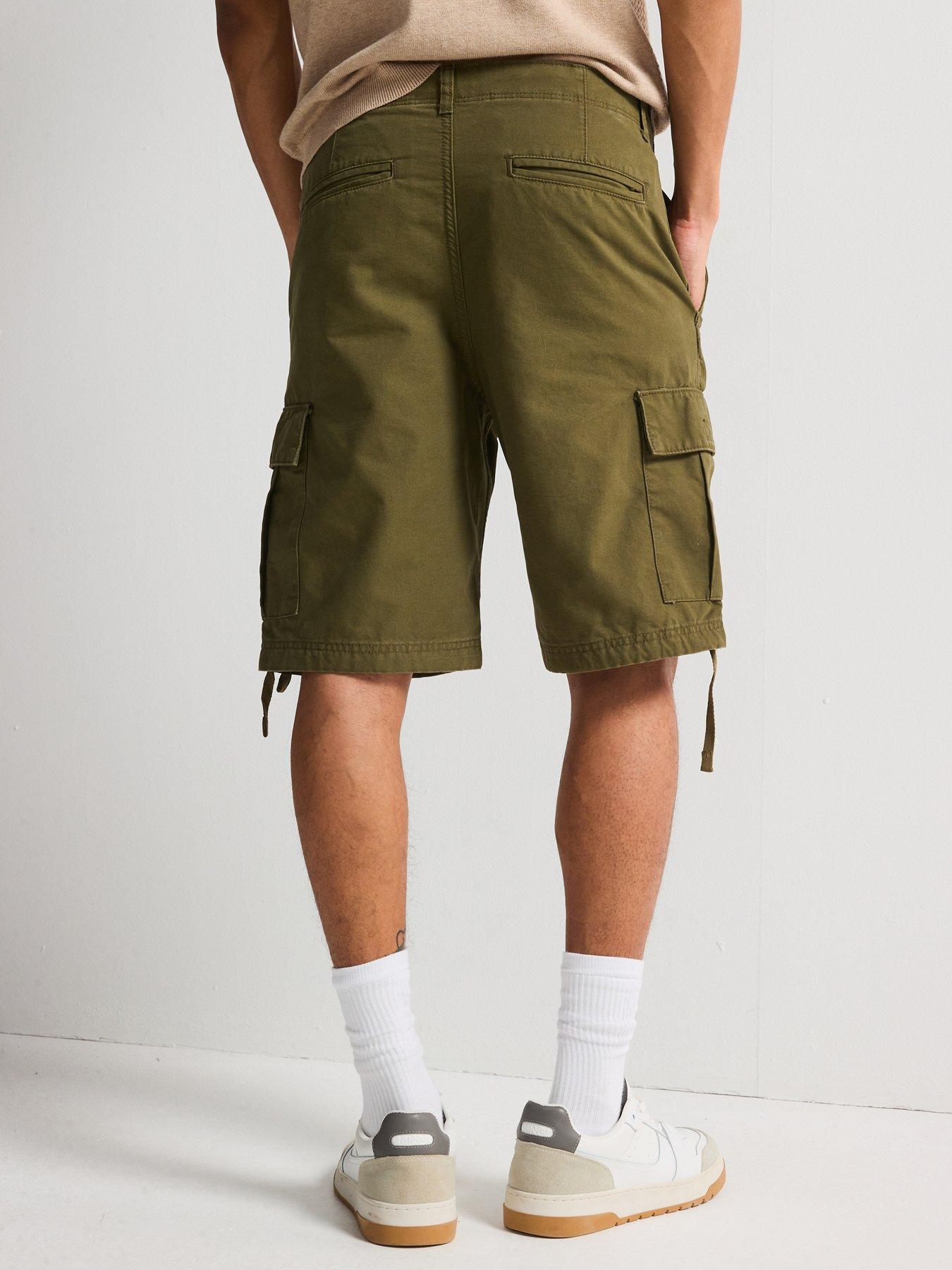 Jack & Jones Cole Barkley Cargo Shorts - Olive Night | Very
