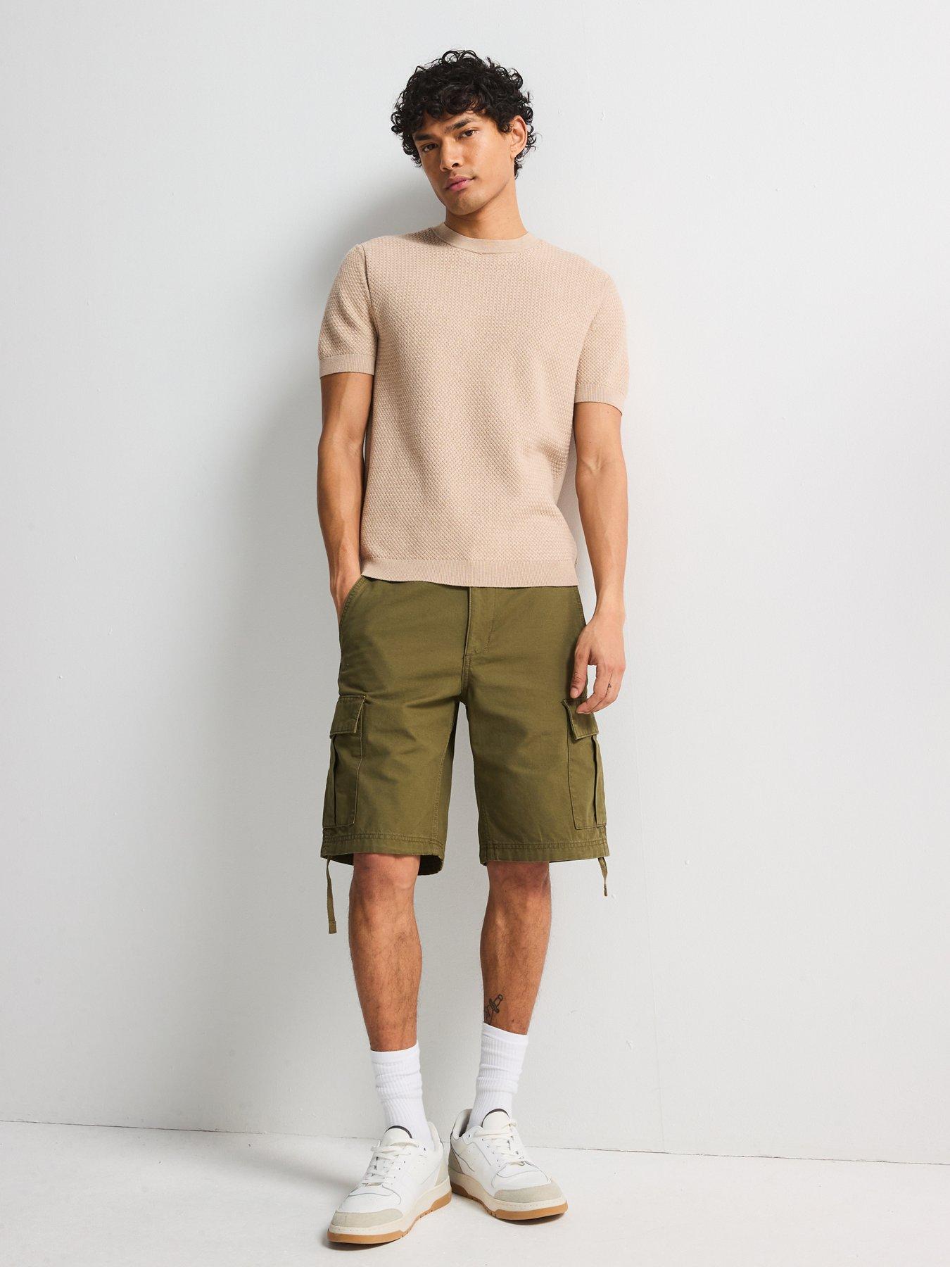 Jack & Jones Cole Barkley Cargo Shorts - Olive Night | Very