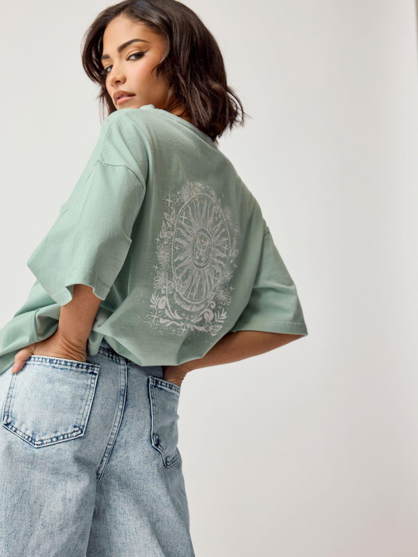 PixieGirl Petite Spiritual Healing T Shirt - Green | Very