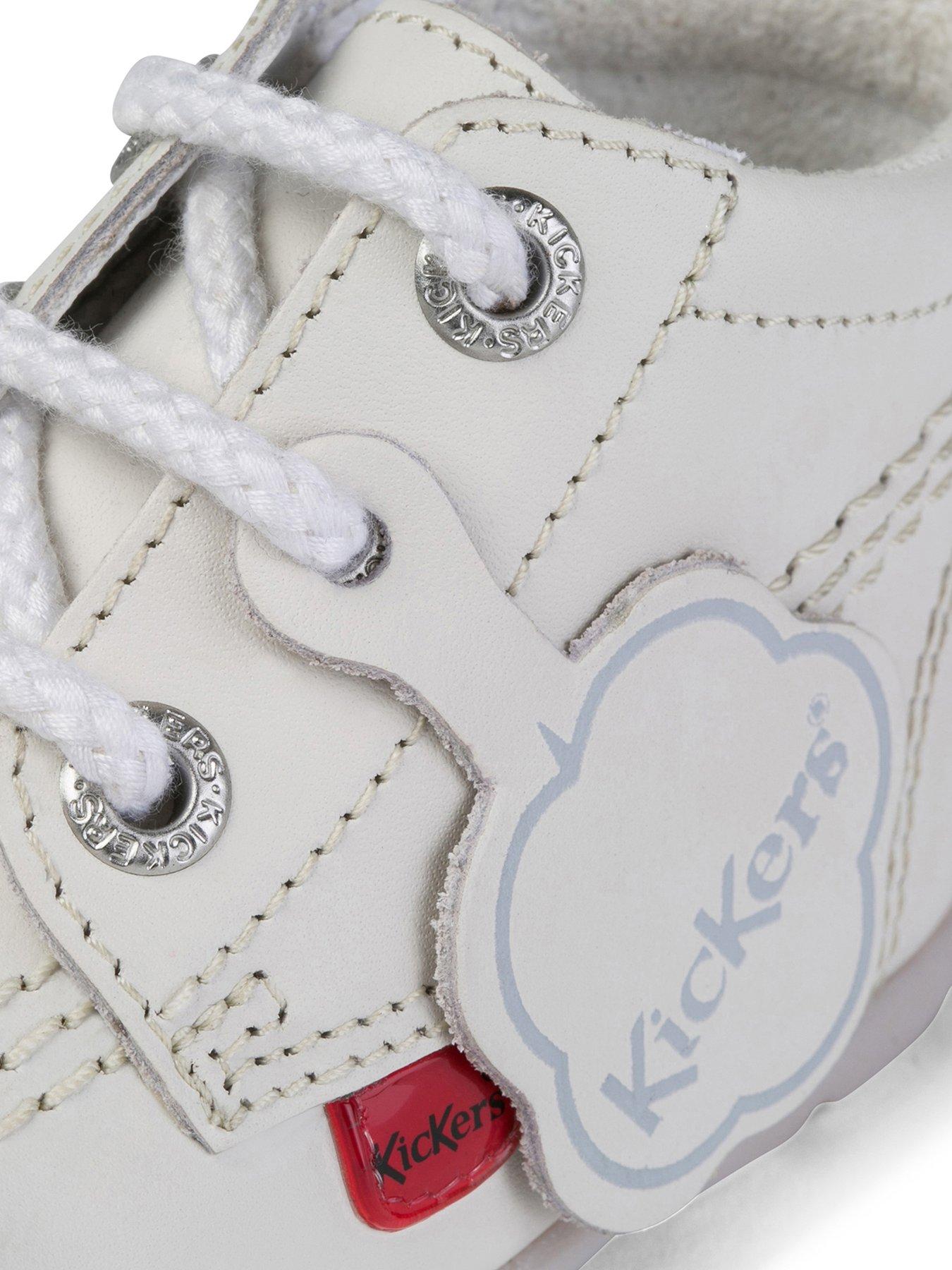 Kickers Kick Hi Baby Leather Boot - White | Very