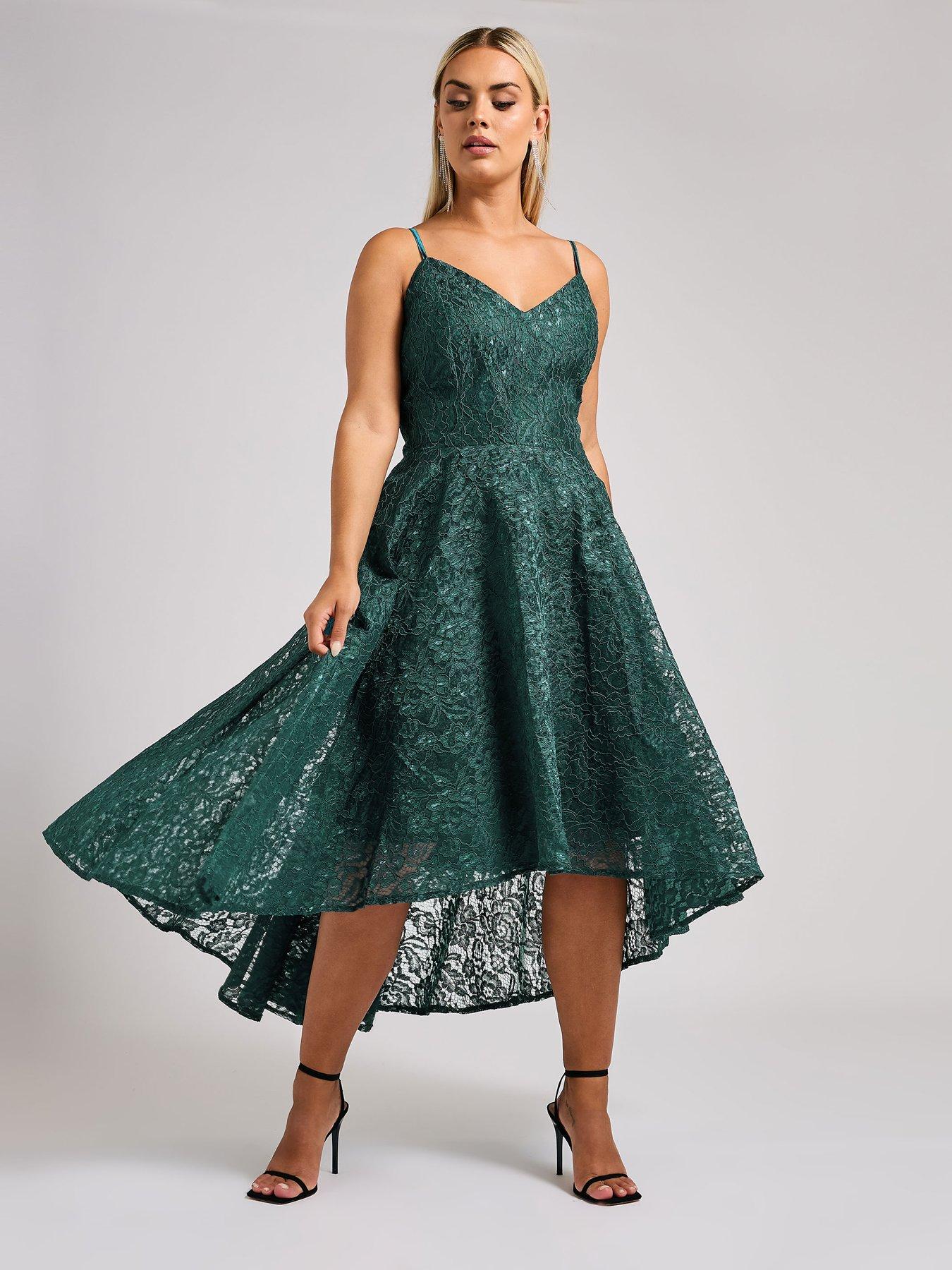 Yours Curve Lace Prom Dress | Very