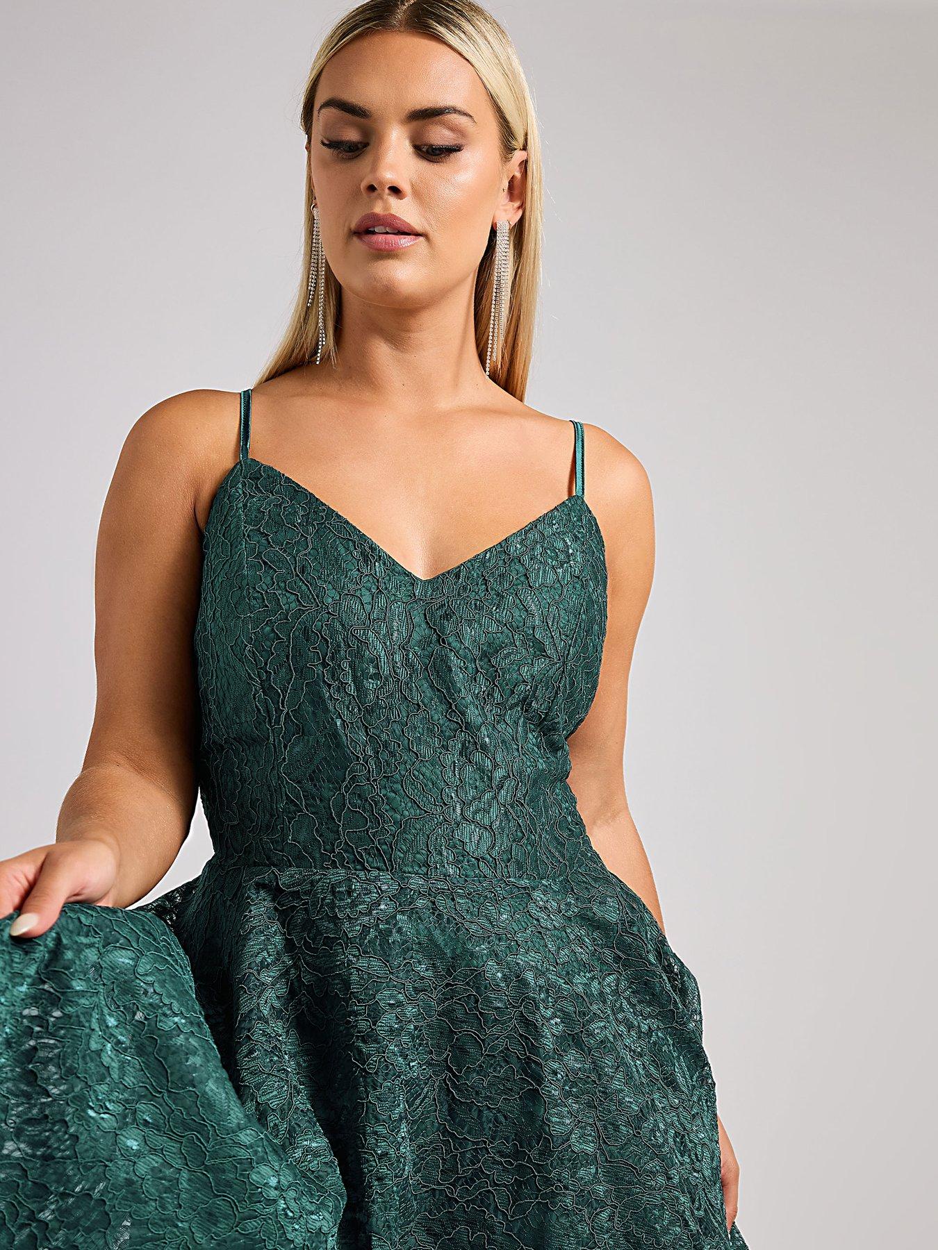 Yours Curve Lace Prom Dress | Very