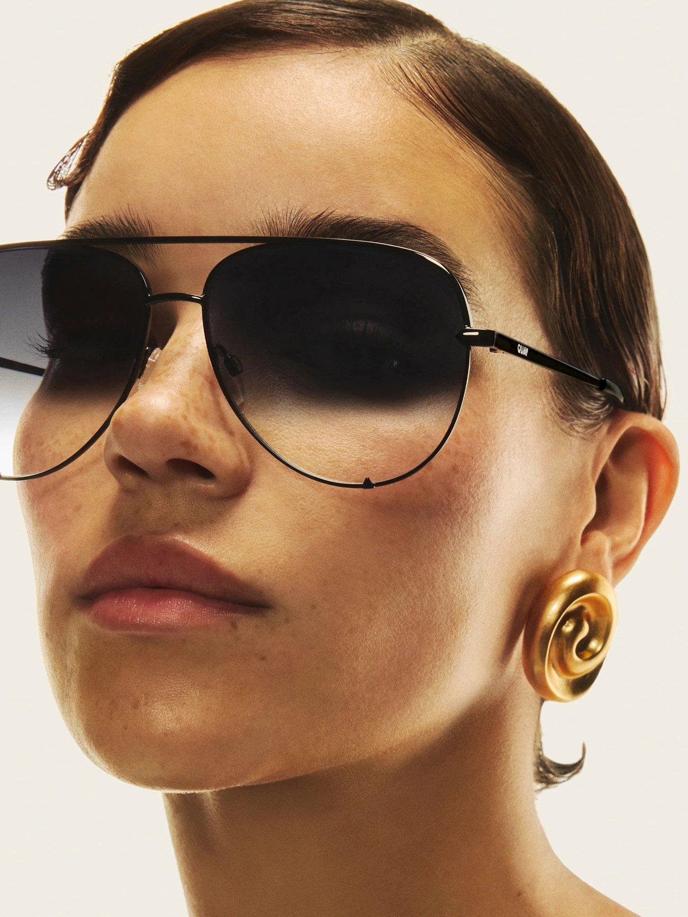 QUAY AUSTRALIA High Key Sunglasses - Black | Very