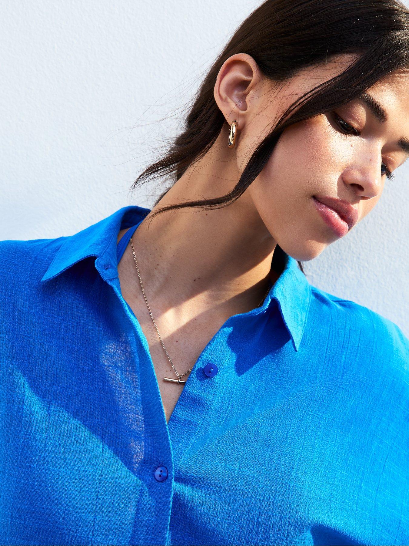 New Look Cover Up Shirt - Bright Blue | Very