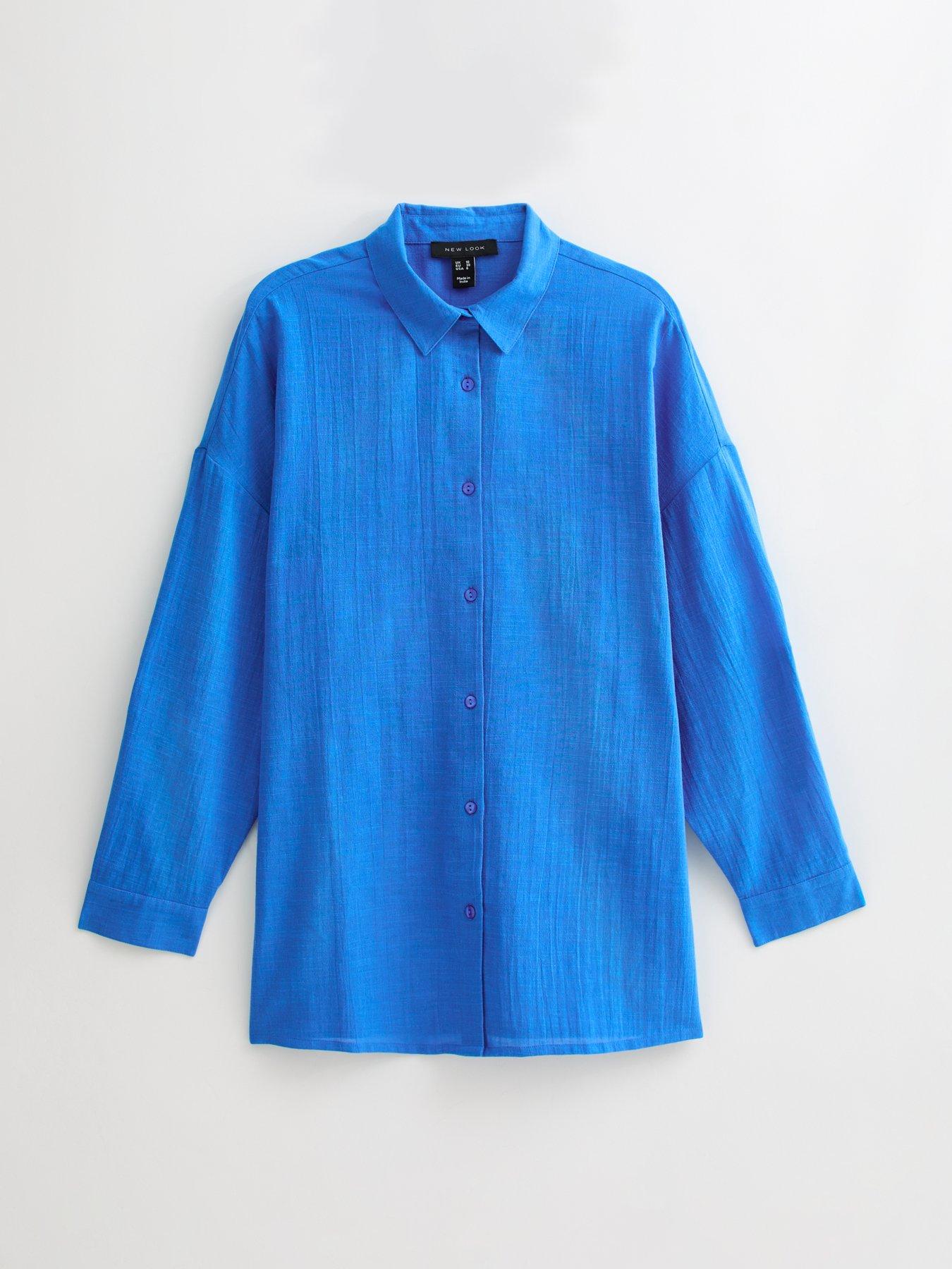 New Look Cover Up Shirt - Bright Blue | Very
