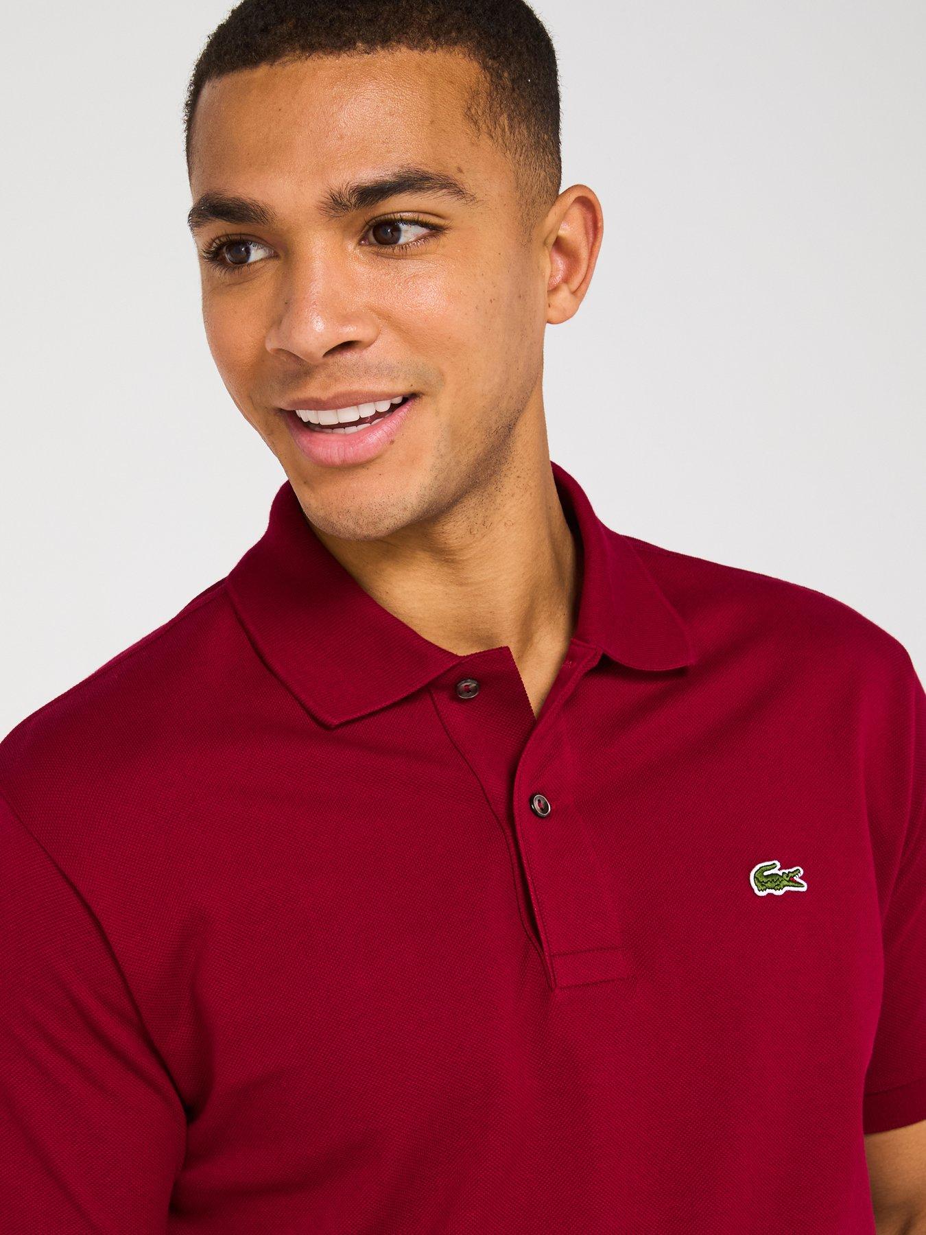 Lacoste L12.12 Classic Fit Piqué Polo Shirt - Red | Very