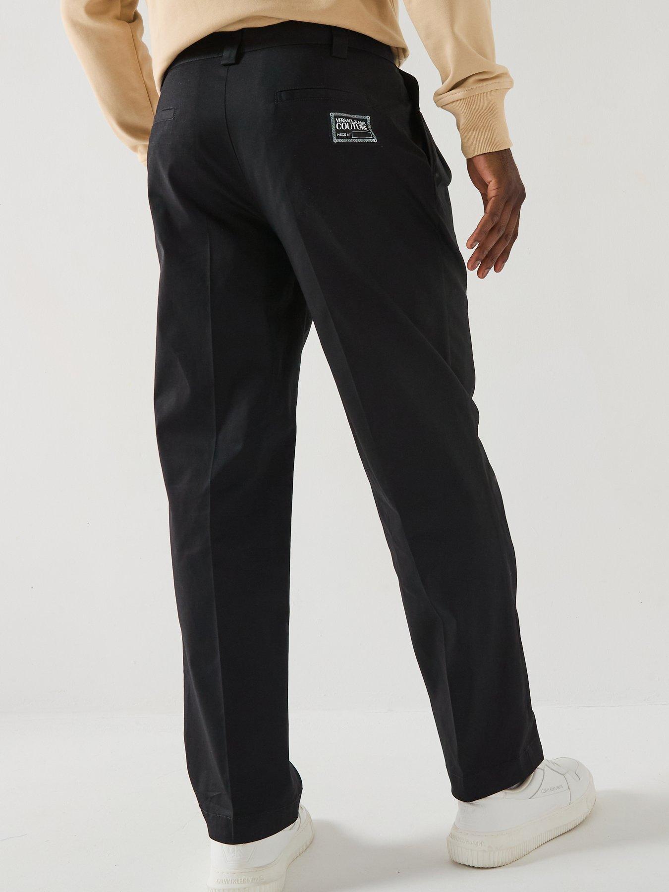 Versace Jeans Couture Pleat Stretch Formal Trouser - Black | Very
