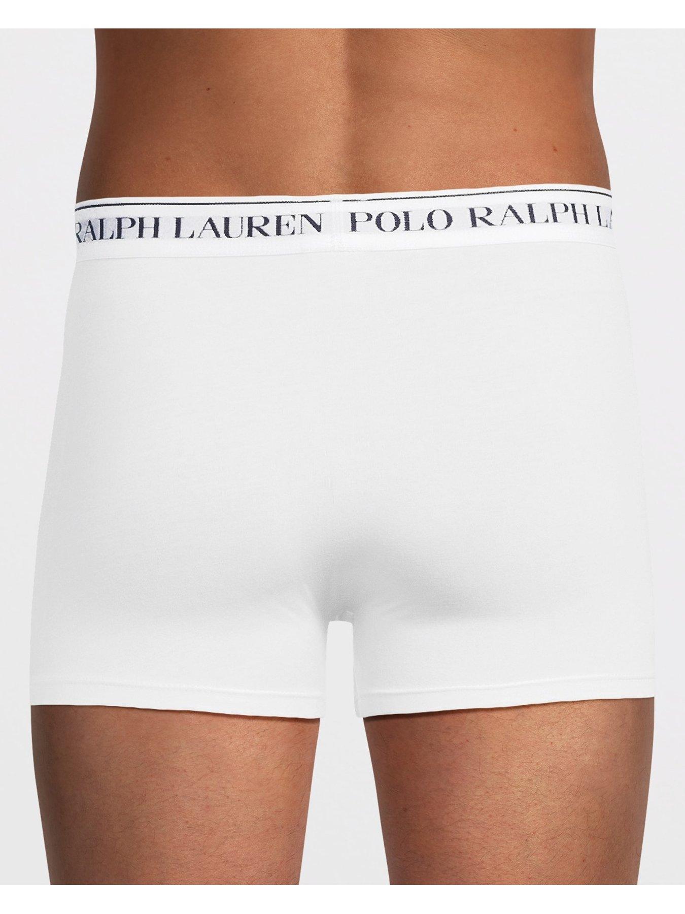 Polo Ralph Lauren 3 Pack Logo Trunks - White | Very