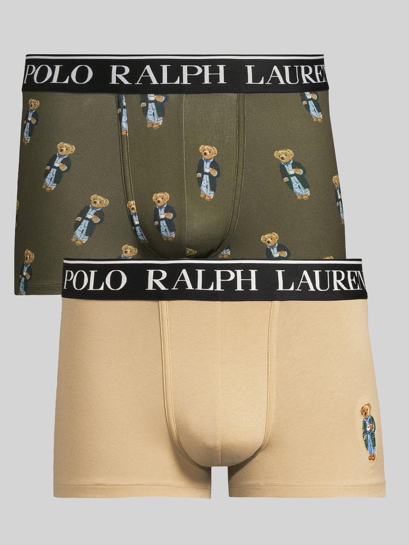 Polo Ralph Lauren 2 Pack Bear Logo Trunks - Multi | Very
