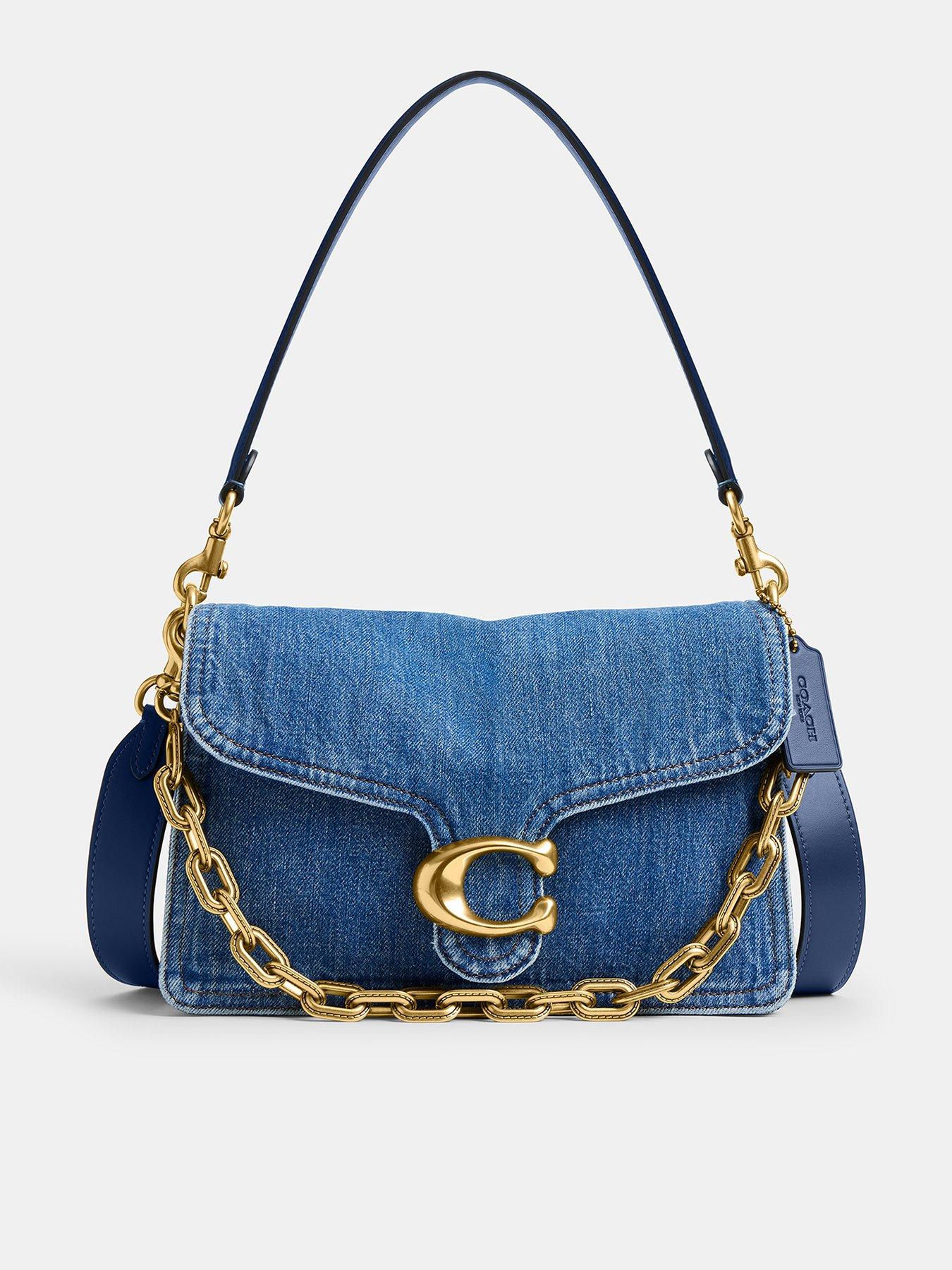 COACH Washed Denim Chain Tabby Shoulder Bag With Chain | Very