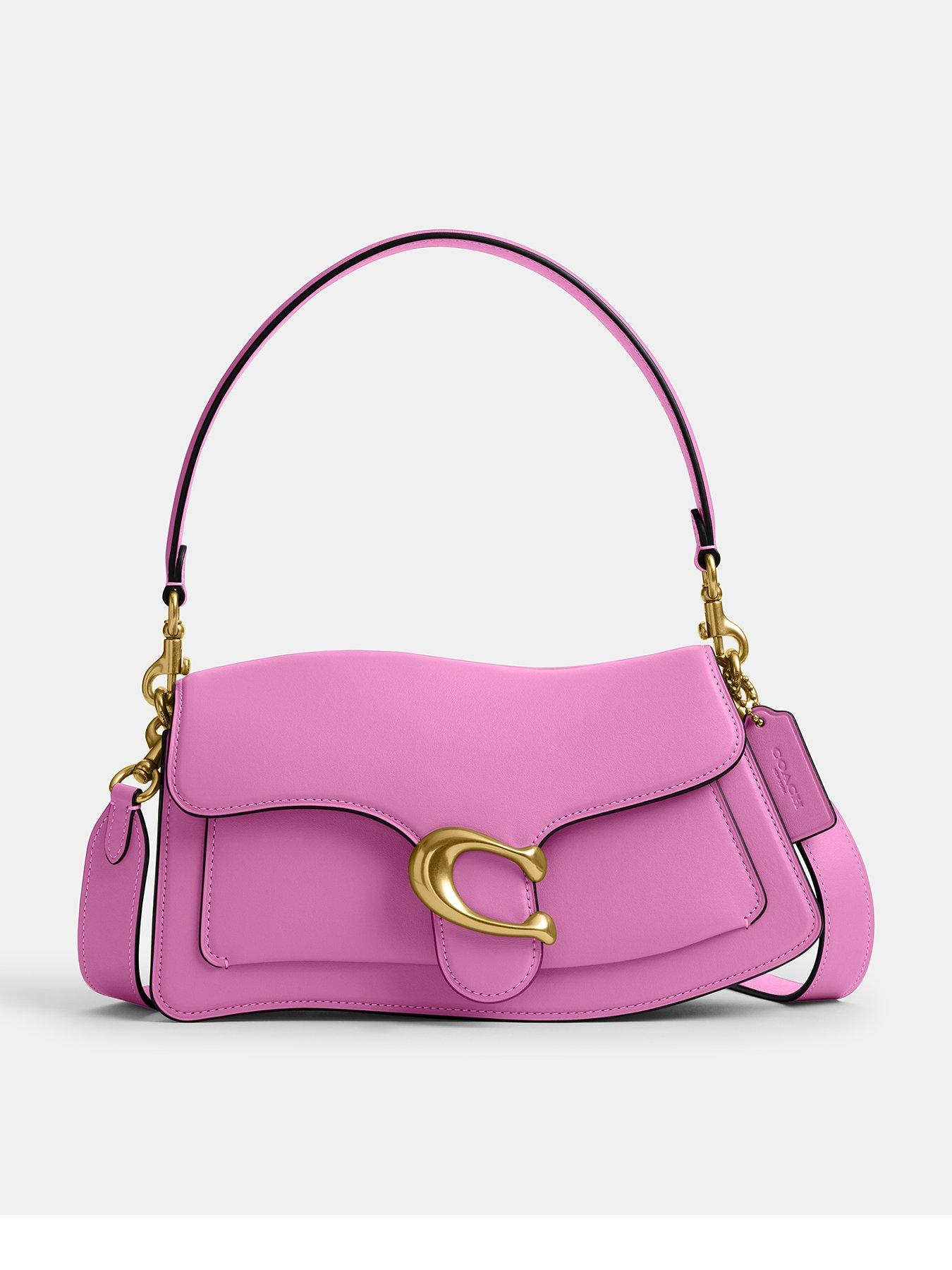COACH Glovetanned Leather Twisted Tabby Shoulder Bag - Pink | Very