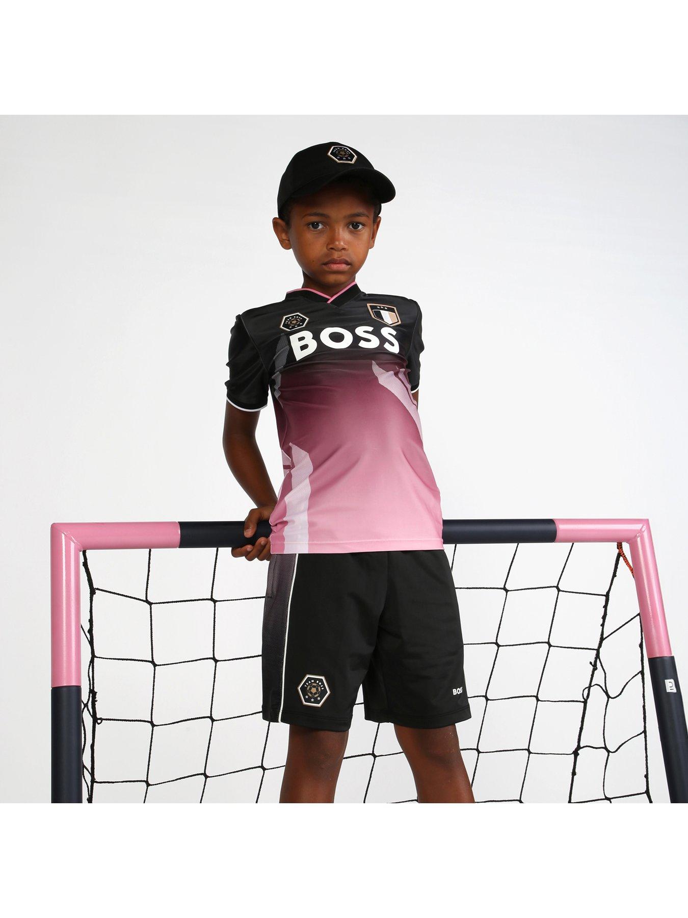 BOSS Boys Football V-Neck Shirt - Black | Very
