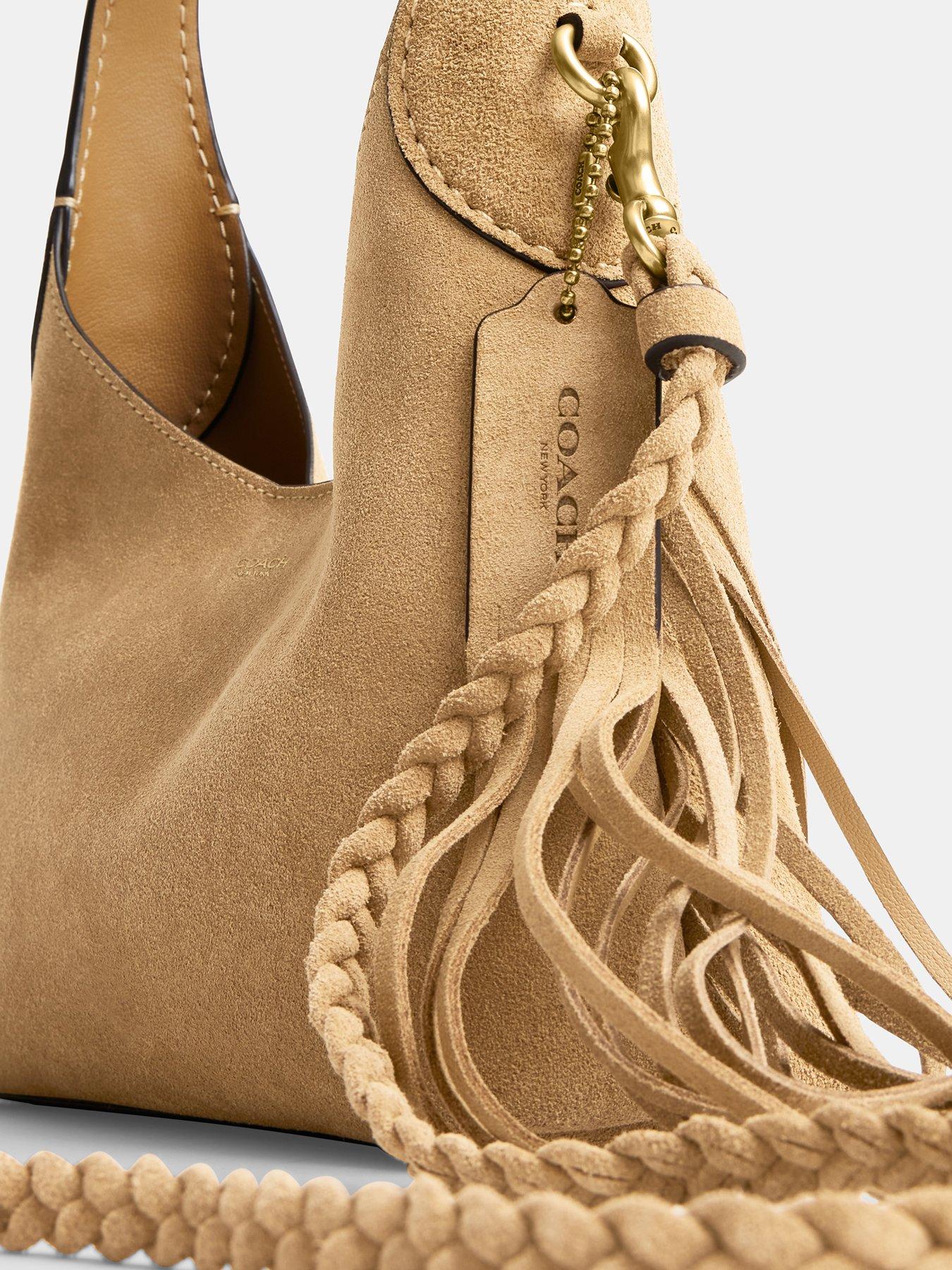 COACH Suede Brooklyn Shoulder Bag 23 With Fringe Detailing | Very