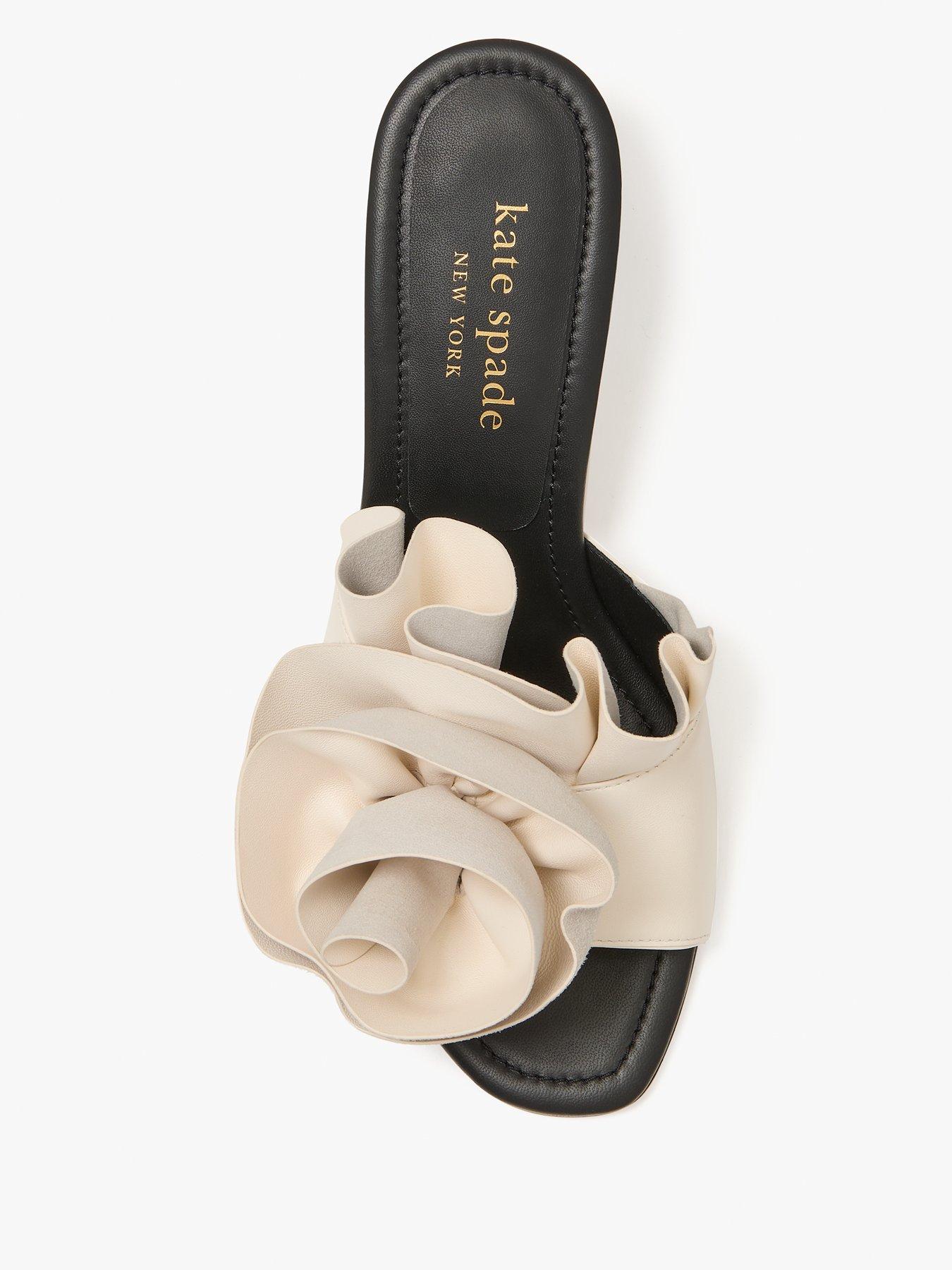 Kate Spade New York Flourish Heeled Sandal - Black | Very