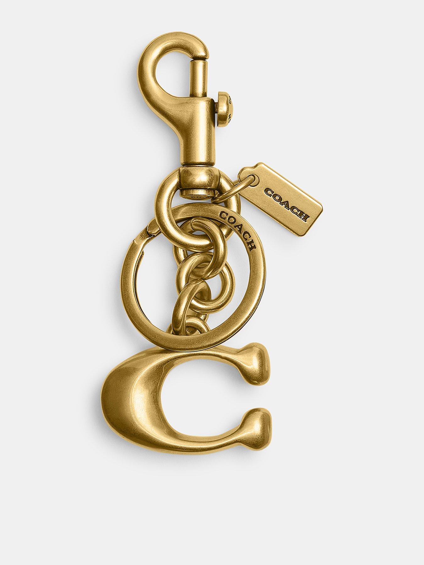 COACH C Logo Bag Charm - Gold | Very