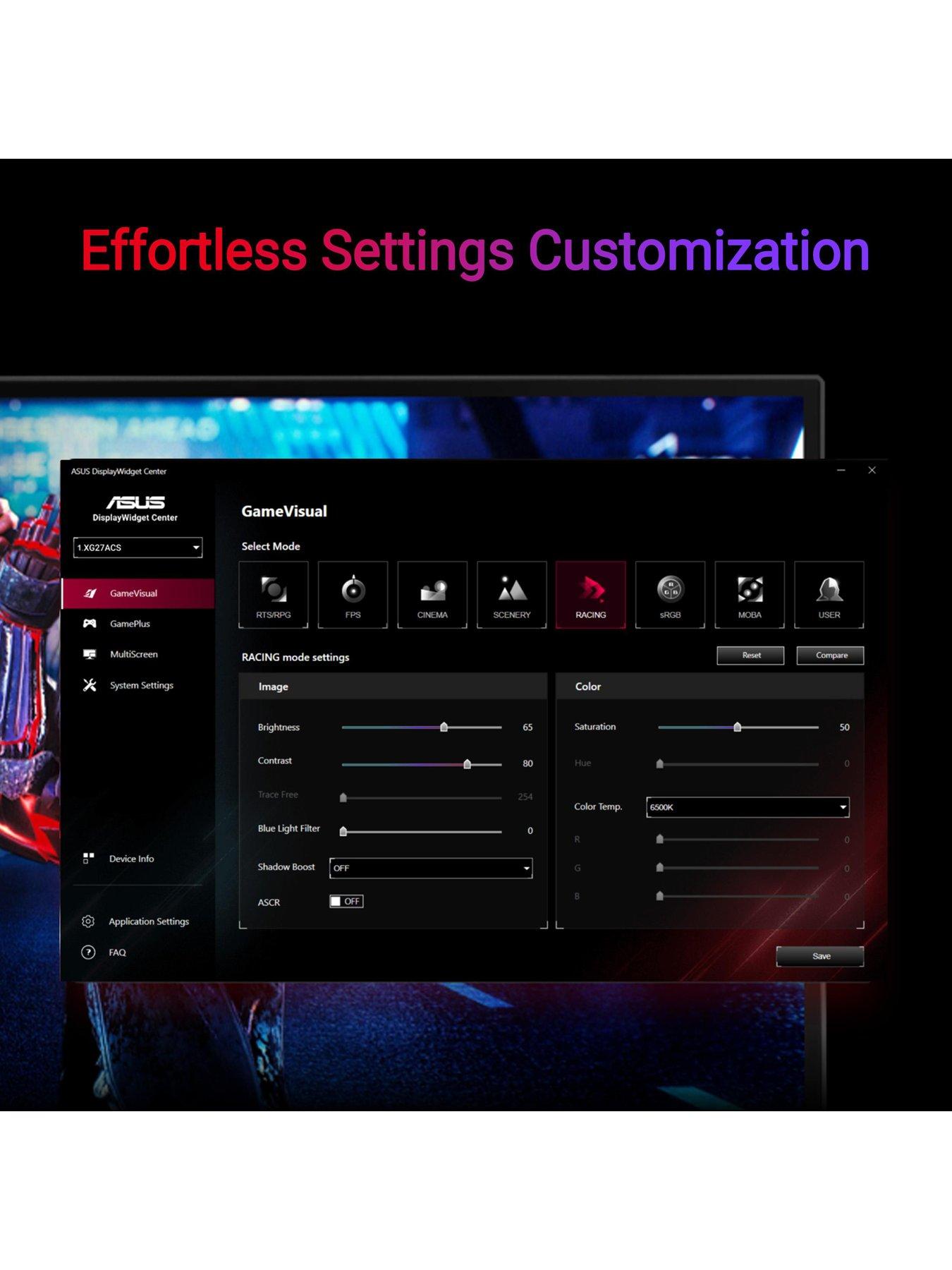 Asus ROG Strix XG27ACS - 27in QHD, 180Hz, 1ms, Fast IPS, G-Sync ...