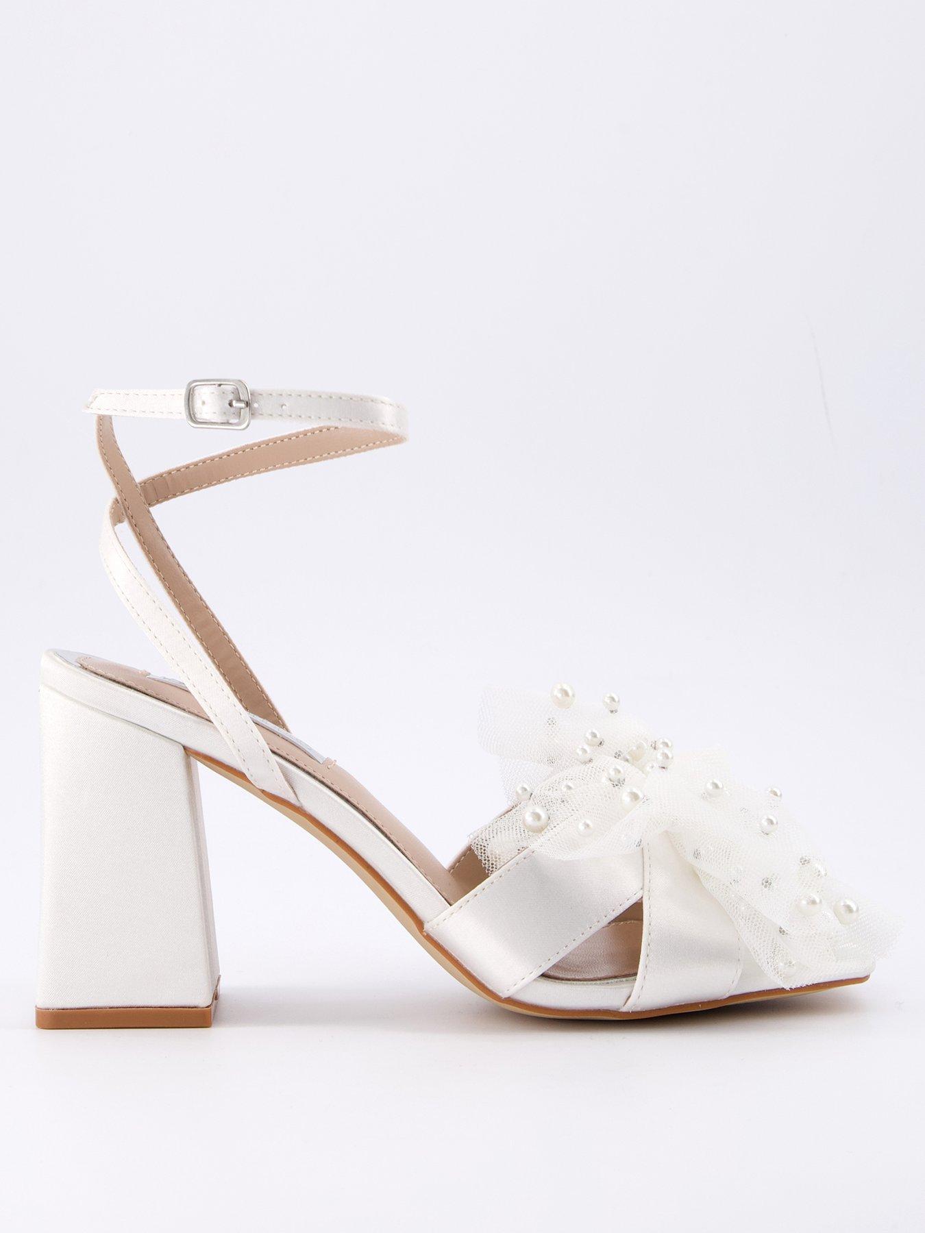 Raid Be Mine Issa Heeled Sandals - Ivory Satin | Very
