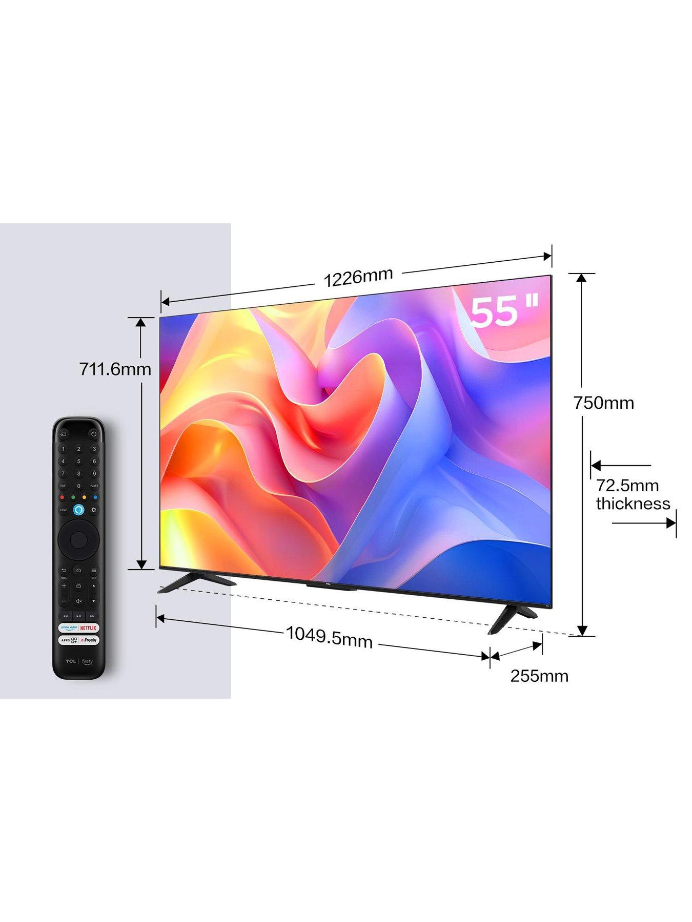 TCL PF650K 55" LED 4K HDR PRO Smart Fire TV with Freely - 55PF650K | Very