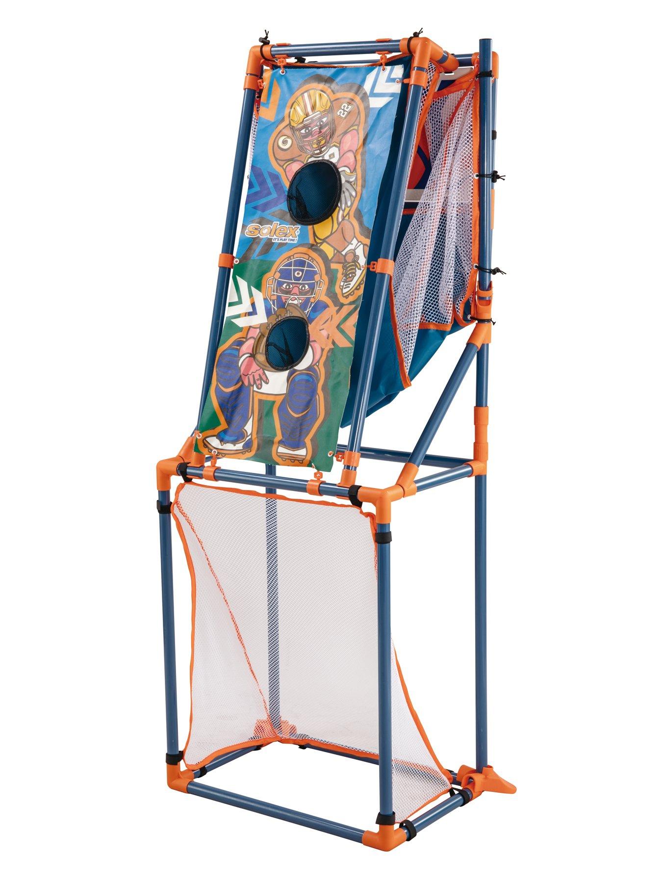 Solex Foldable 4 In 1 Multiple Game Set (Basketball, Football Goal ...