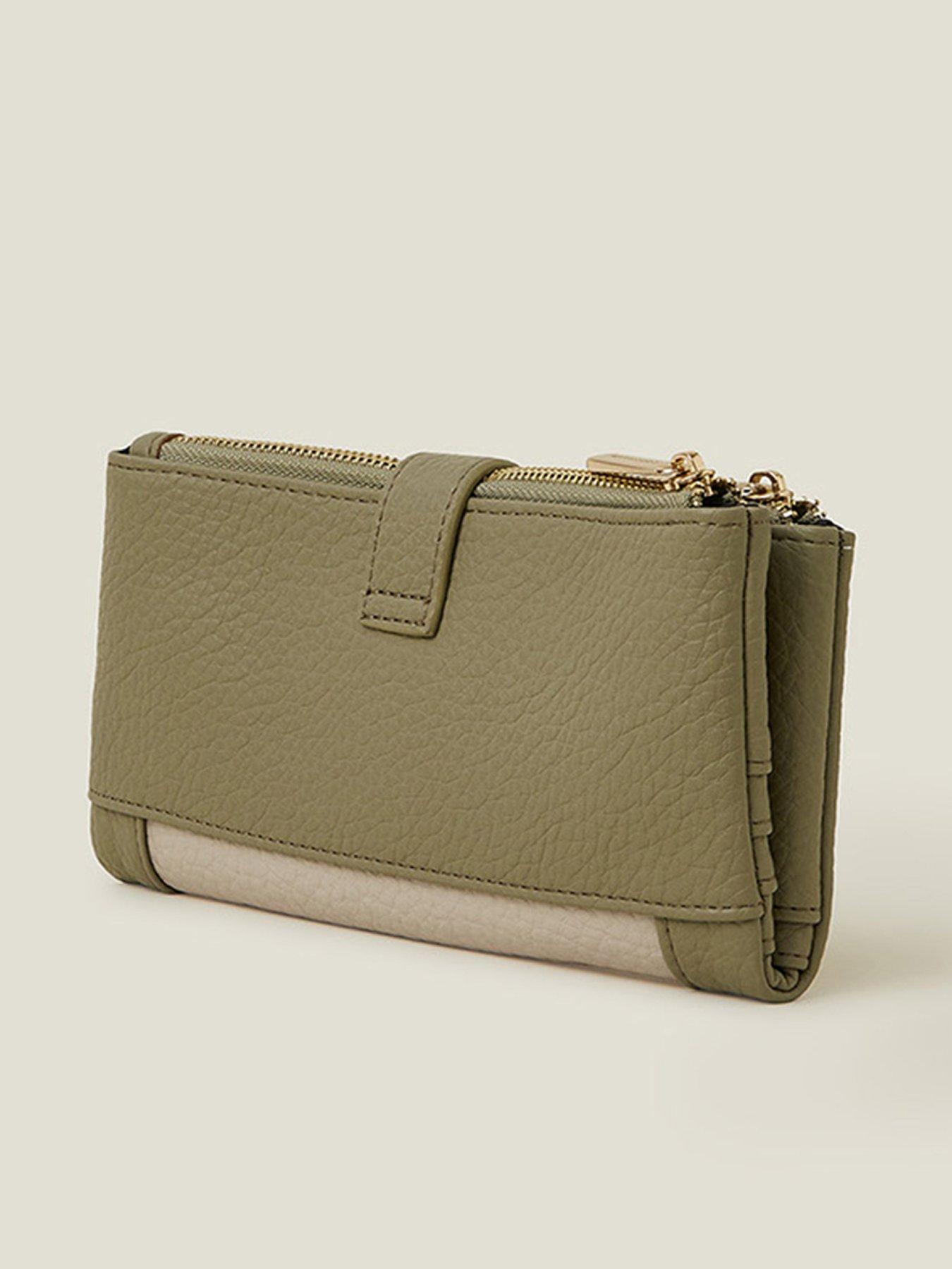 Accessorize Push Lock Wallet - Khaki | Very