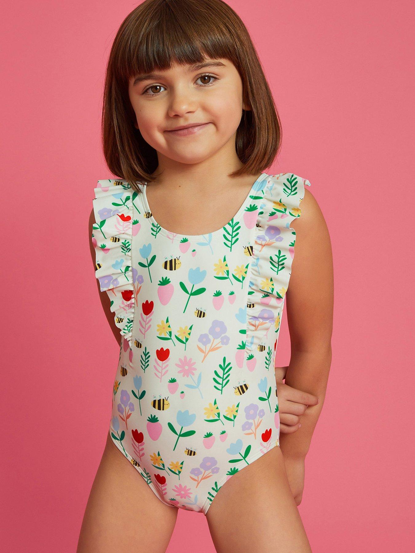 Accessorize Girls Spring Floral Swimsuit - Multi | Very