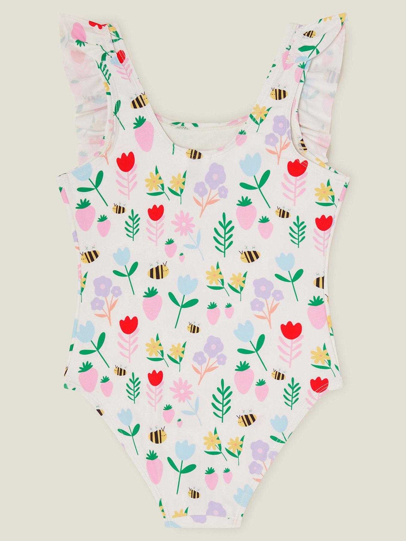 Accessorize Girls Spring Floral Swimsuit - Multi | Very