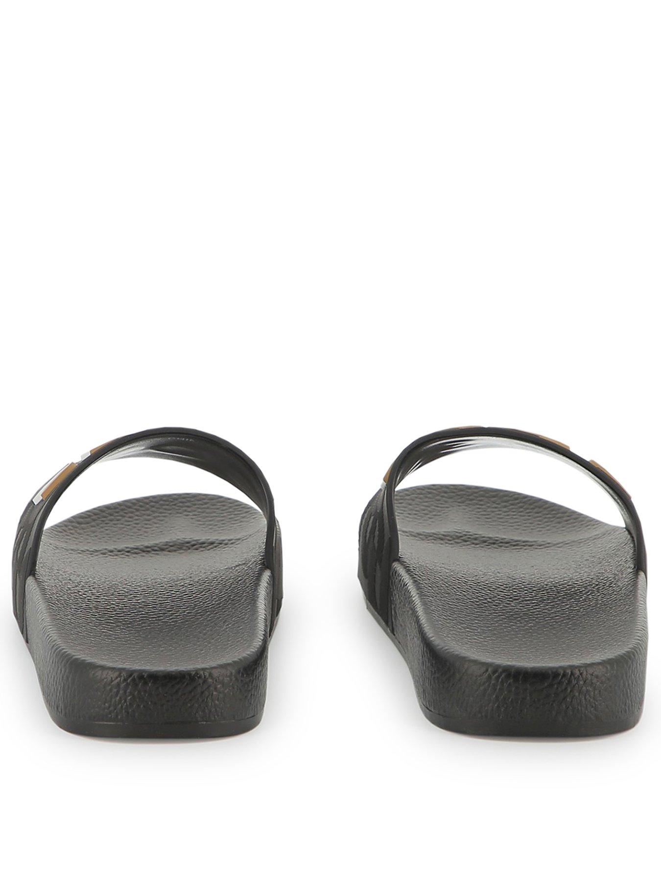 BOSS Boys Logo Sliders - Black | Very