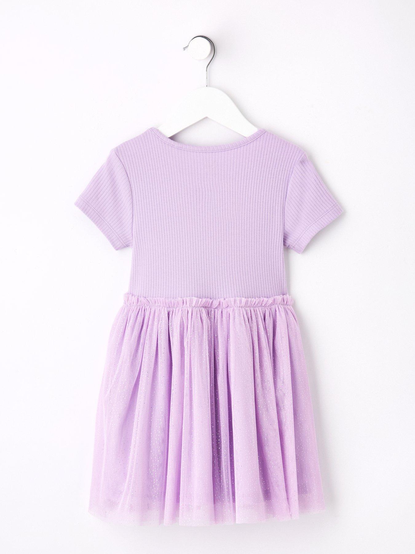 Mini V by Very Girls Summer Party Dress - Purple | Very