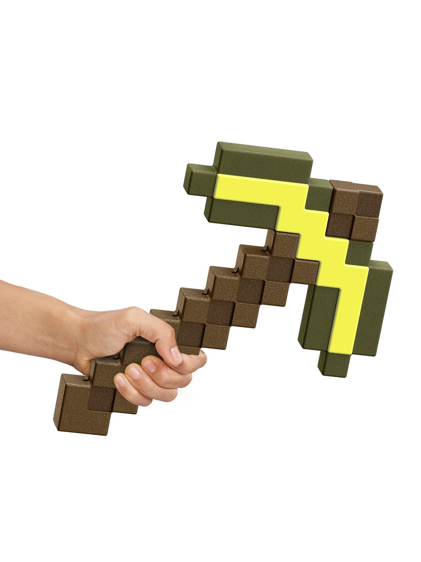 Minecraft Pixelated Pickaxe, Role-Play Toy Accessory Collection (Styles ...