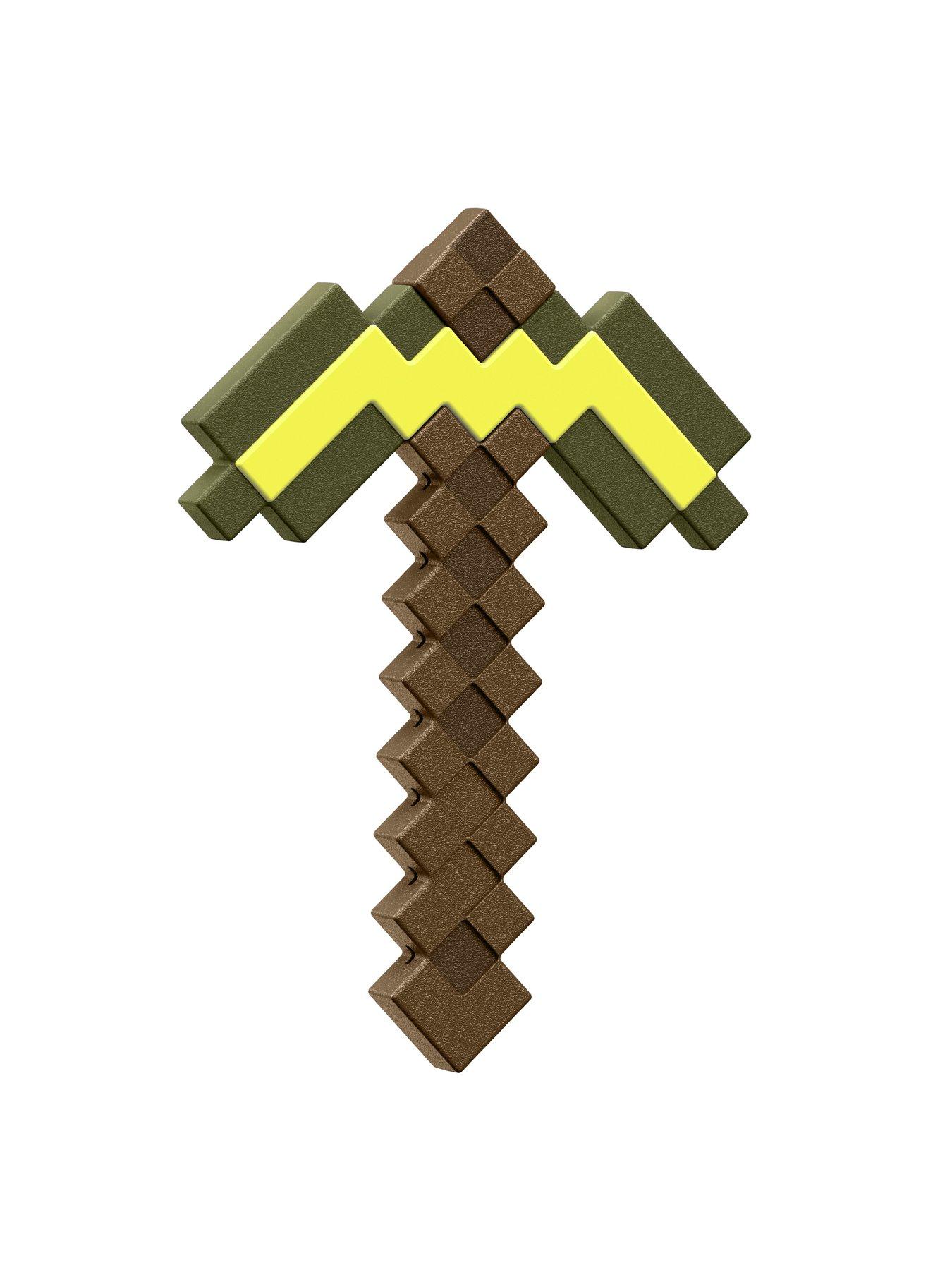 Minecraft Pixelated Pickaxe, Role-Play Toy Accessory Collection (Styles ...
