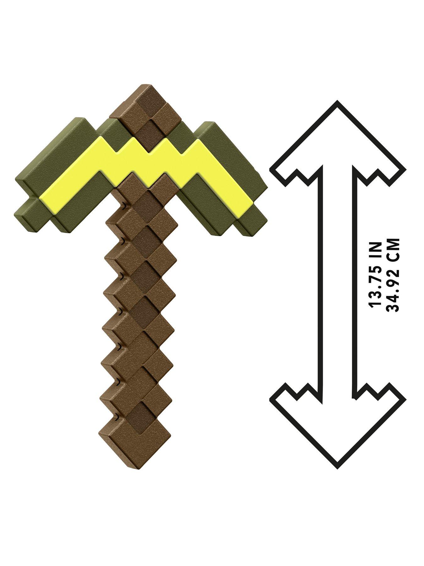 Minecraft Pixelated Pickaxe, Role-Play Toy Accessory Collection (Styles ...