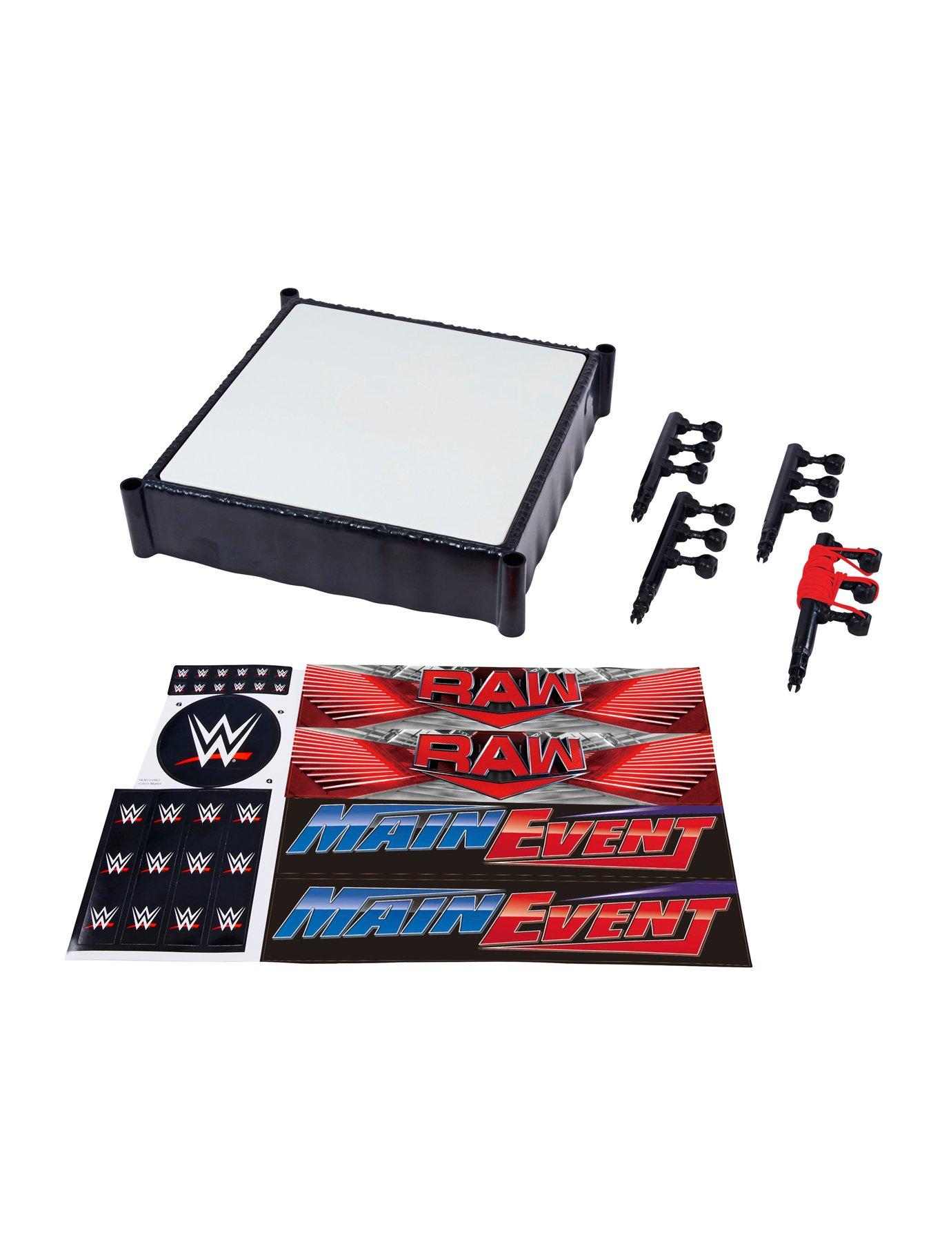 WWE Superstar Wrestling Ring Playset with Labels for Main Event & RAW ...