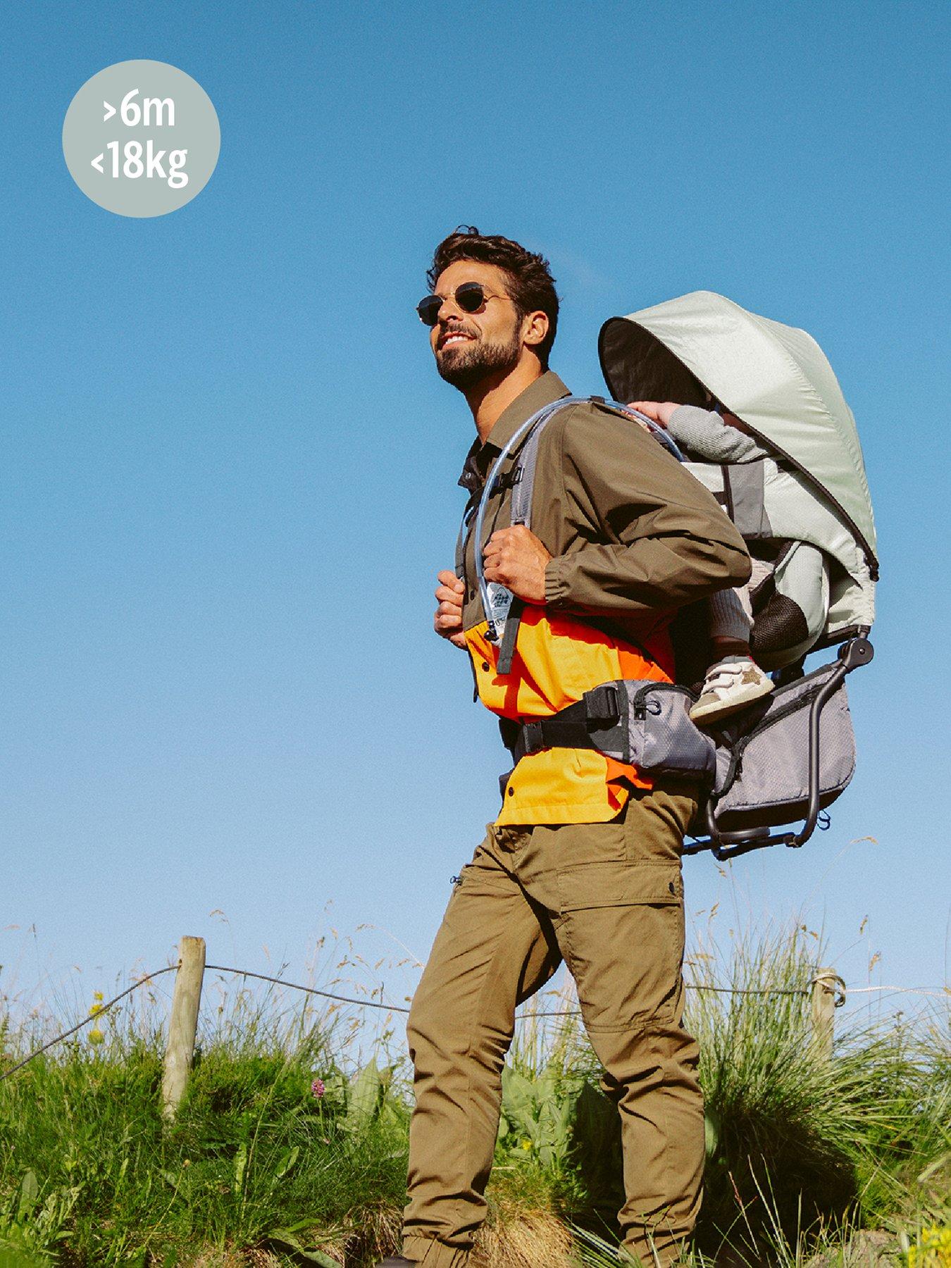 Babymoov Moov & Hike Hiking Baby Carrier up to 18kg - Sage Green | Very