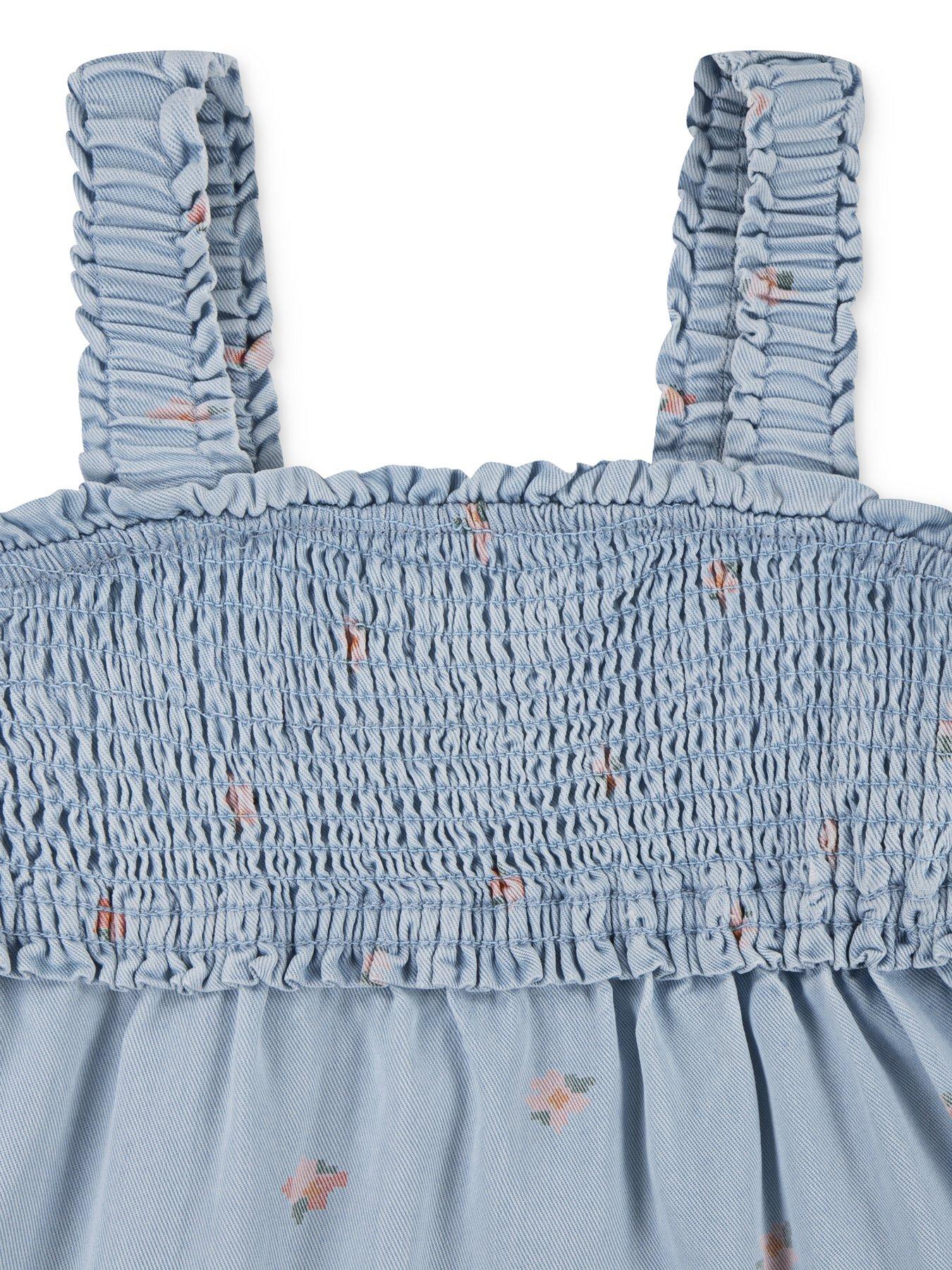 Levi's Girls Baby Doll Smocked Dress - Light Blue | Very