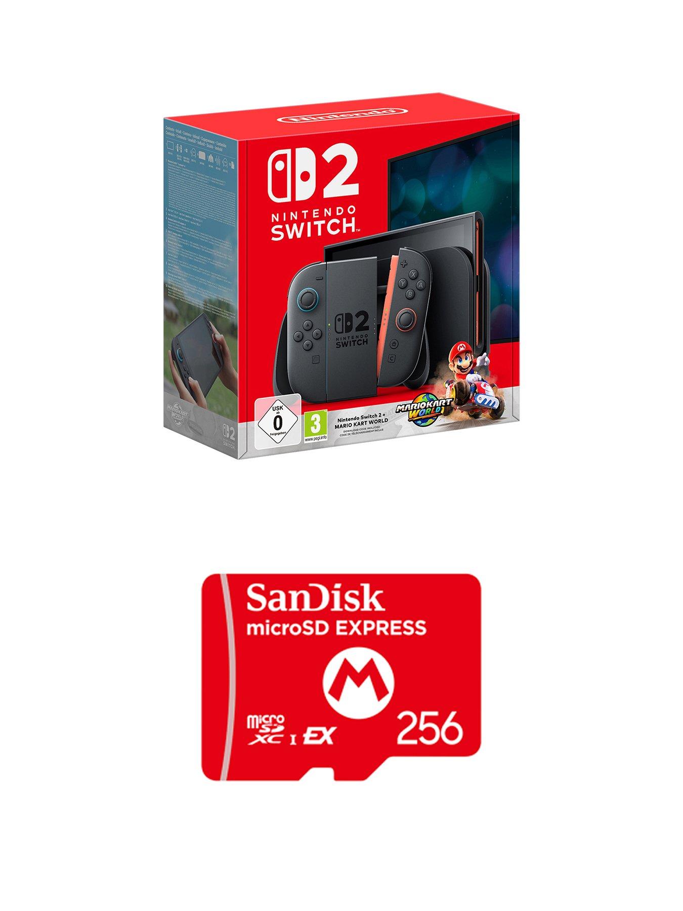 Nintendo Switch 2 Switch 2 + Mario Kart World + 256GB SanDisk microSD ...